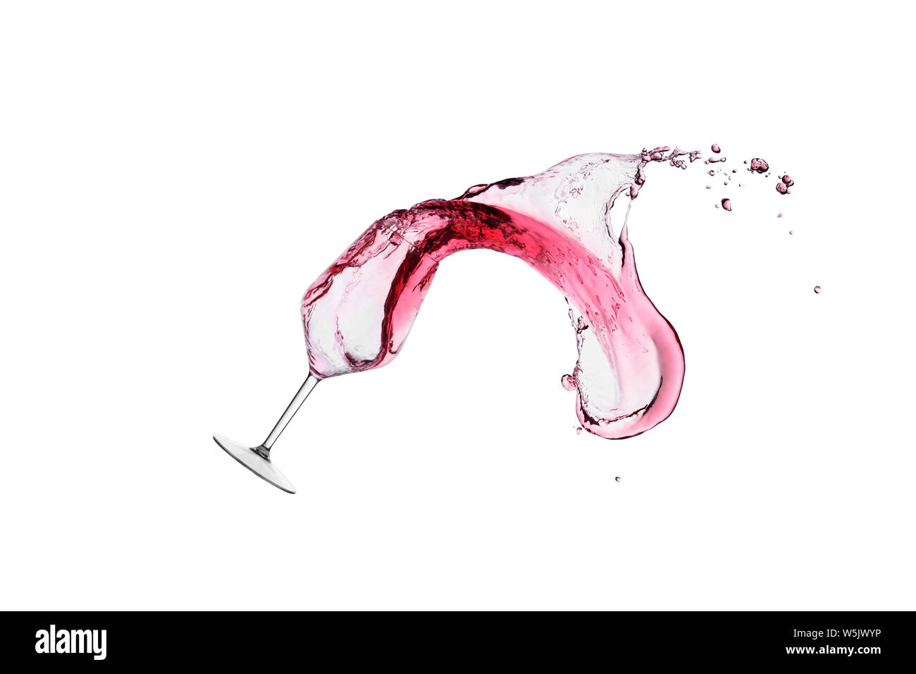 Red wine splashing out Cut Out Stock Images & Pictures - Alamy