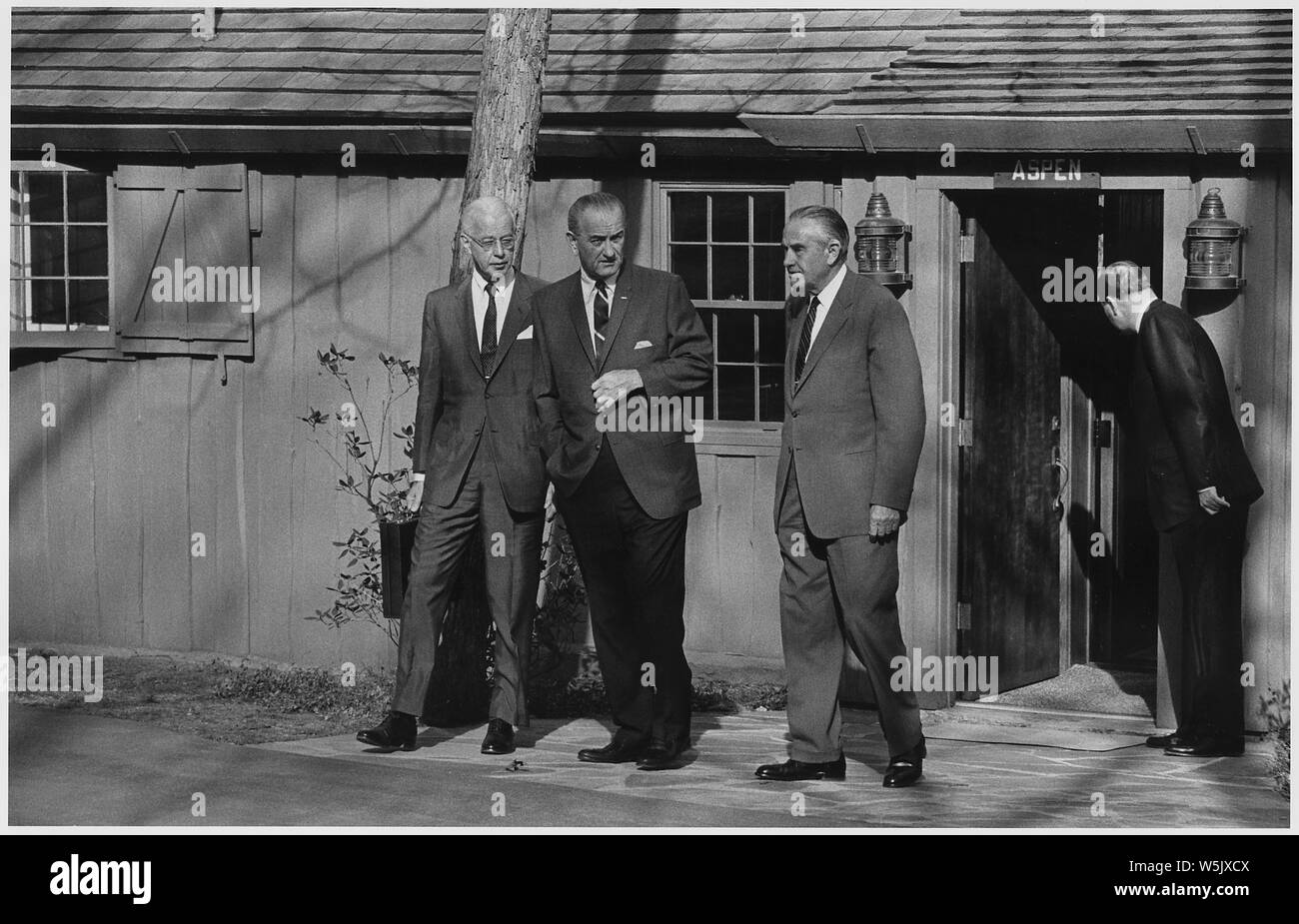 Ambassador Ellsworth Bunker, Ambassador W. Averell Harriman and ...