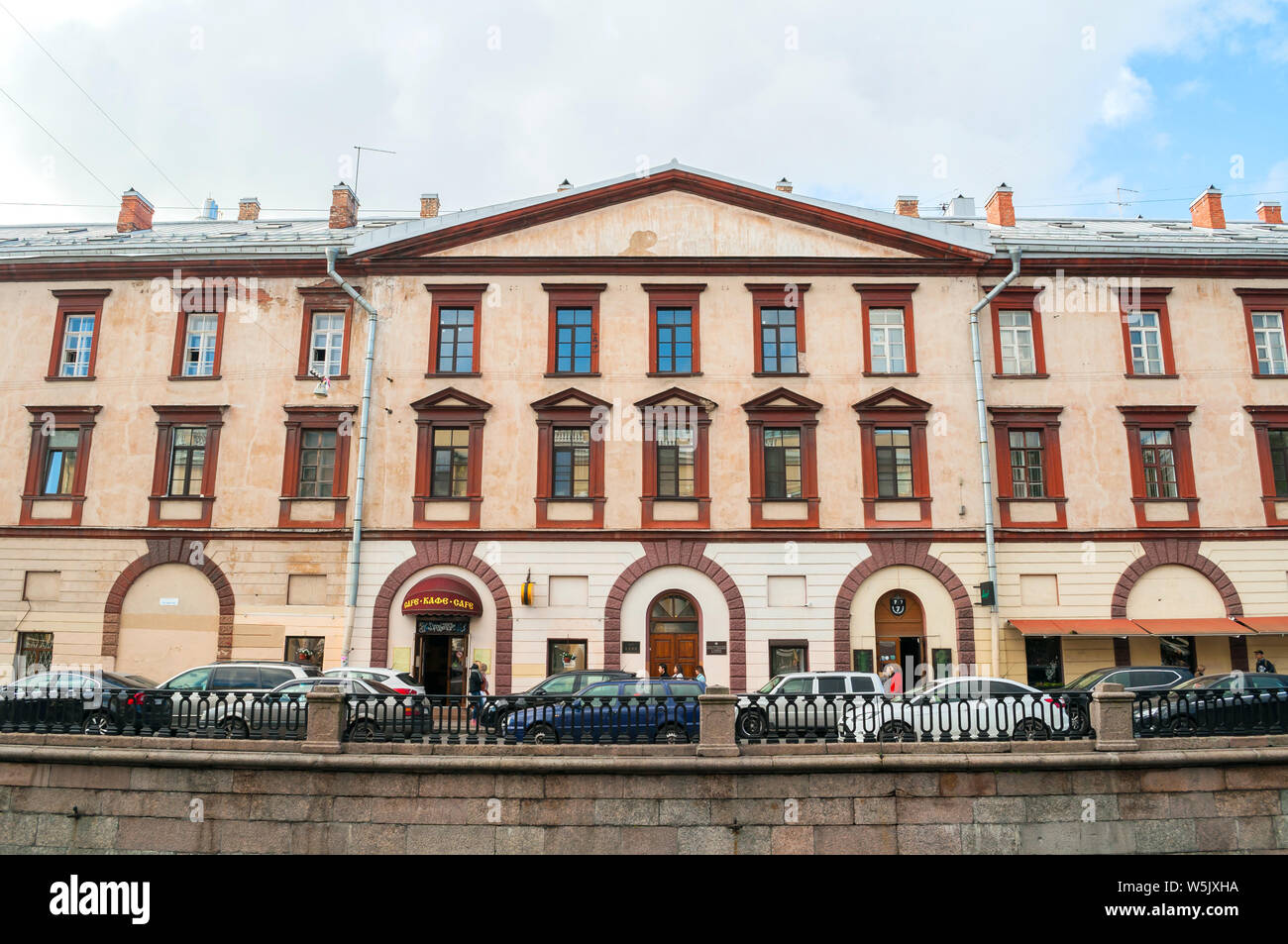 St Petersburg, Russia-October 3, 2016. Historic bulding at the ...