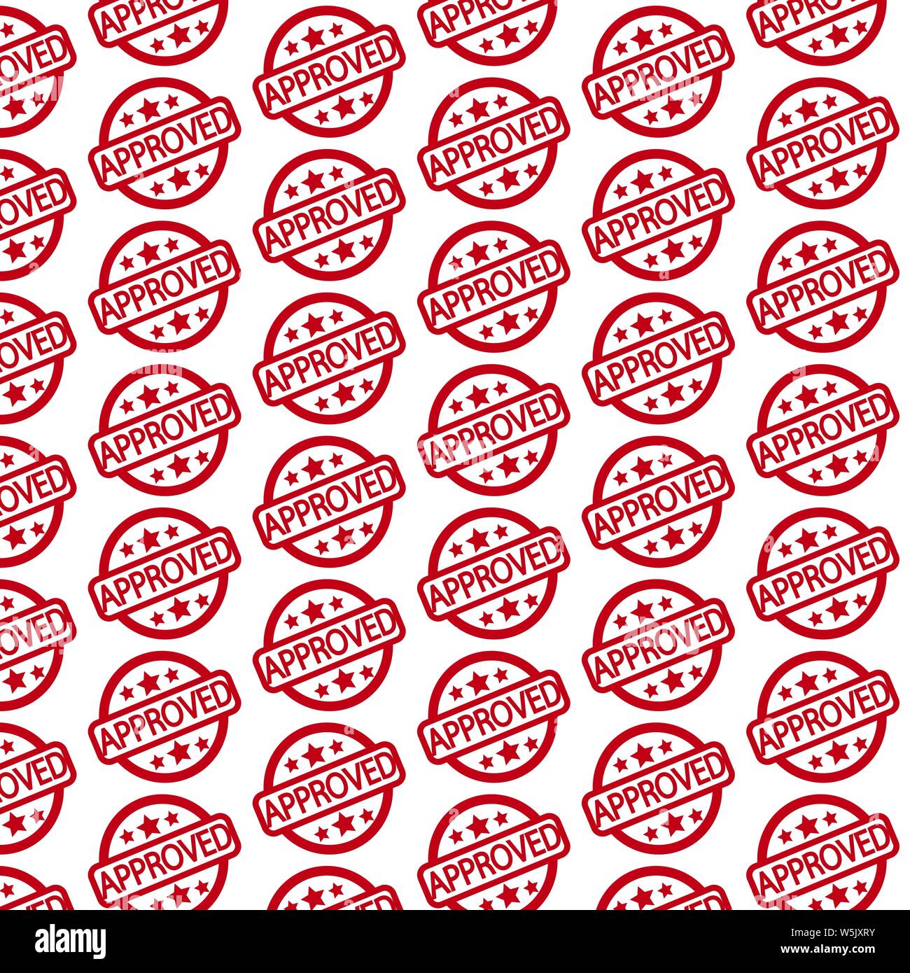 Pattern background stamp approved text Stock Vector Image & Art - Alamy