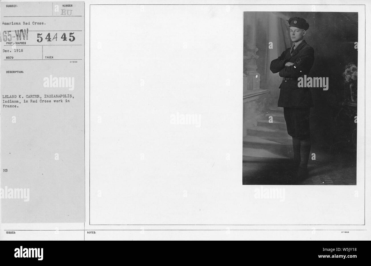 American Red Cross - A thru D - Leland K. Carter, Indianapolis, Indiana ...