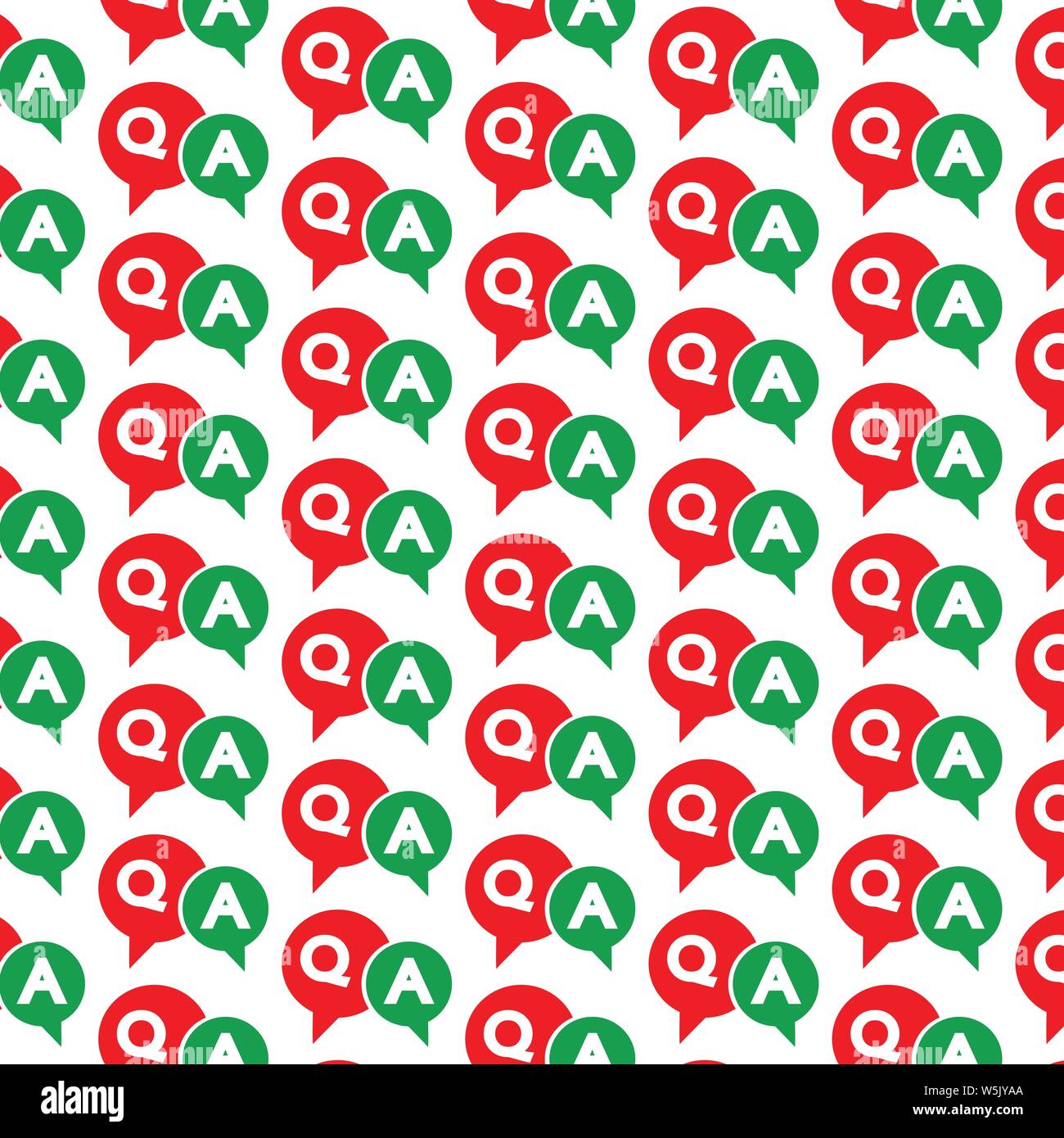 Pattern background Question and Answer Speech Bubble icon Stock Vector ...