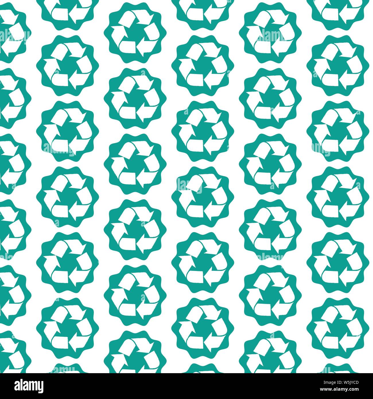 Pattern background Recycle sign icon Stock Vector Image & Art - Alamy