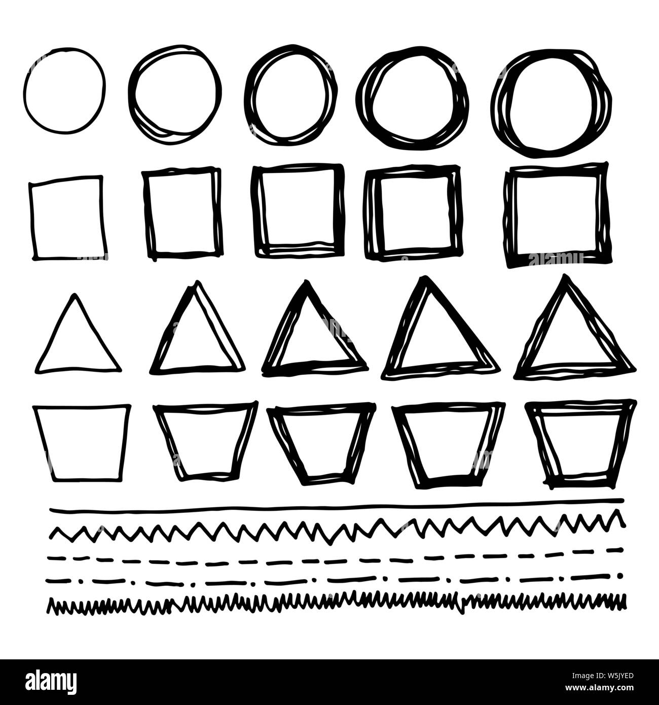 hand draw line Stock Vector Image & Art - Alamy