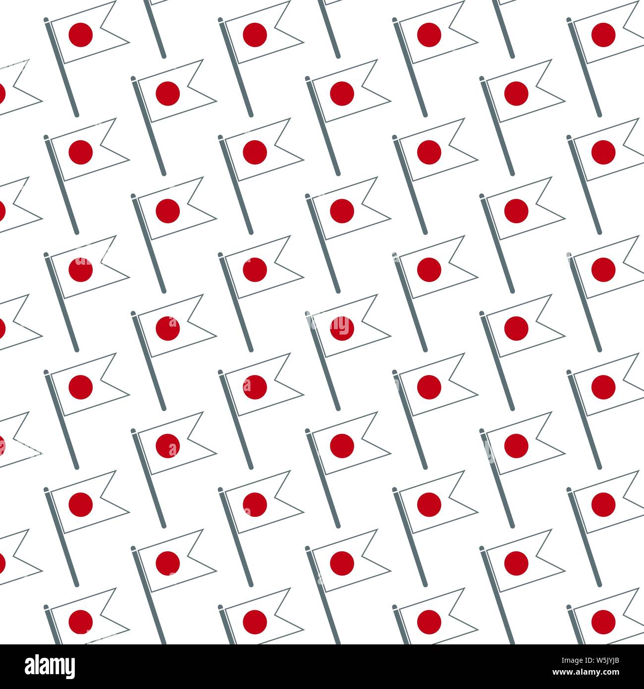 Pattern background Japan Flag icon Stock Vector Image & Art - Alamy