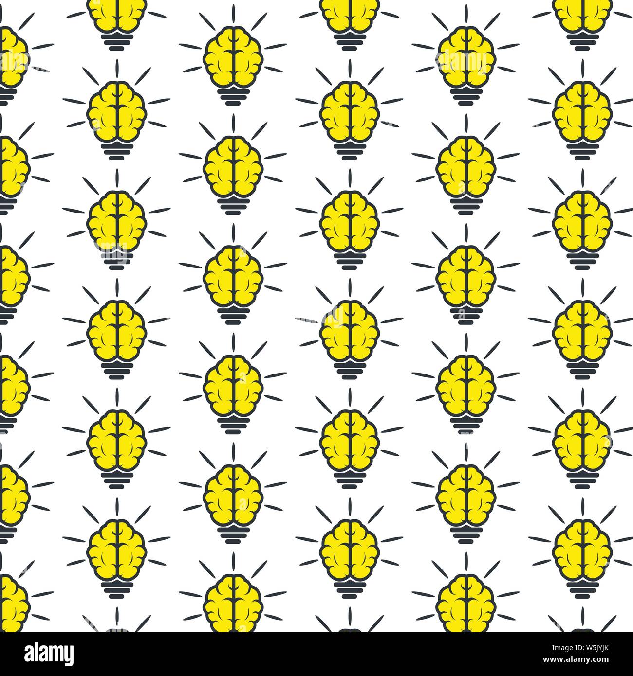 Pattern background Brain icon Stock Vector Image & Art - Alamy