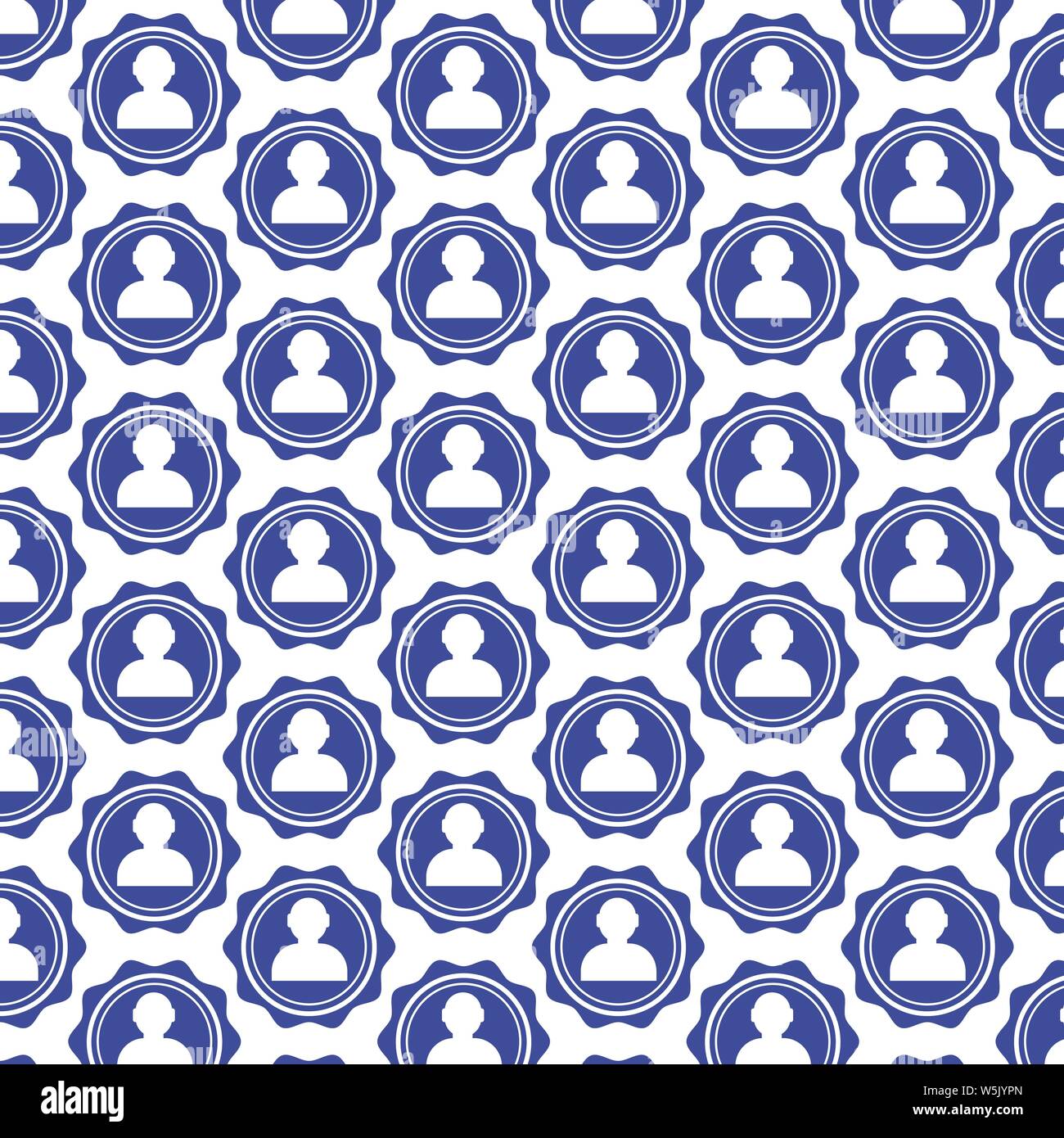 Pattern background user human person icon Stock Vector Image & Art - Alamy