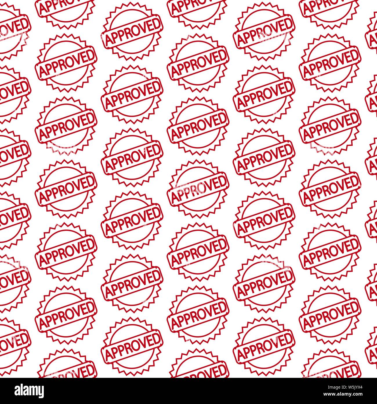 Pattern background stamp approved text Stock Vector Image & Art - Alamy