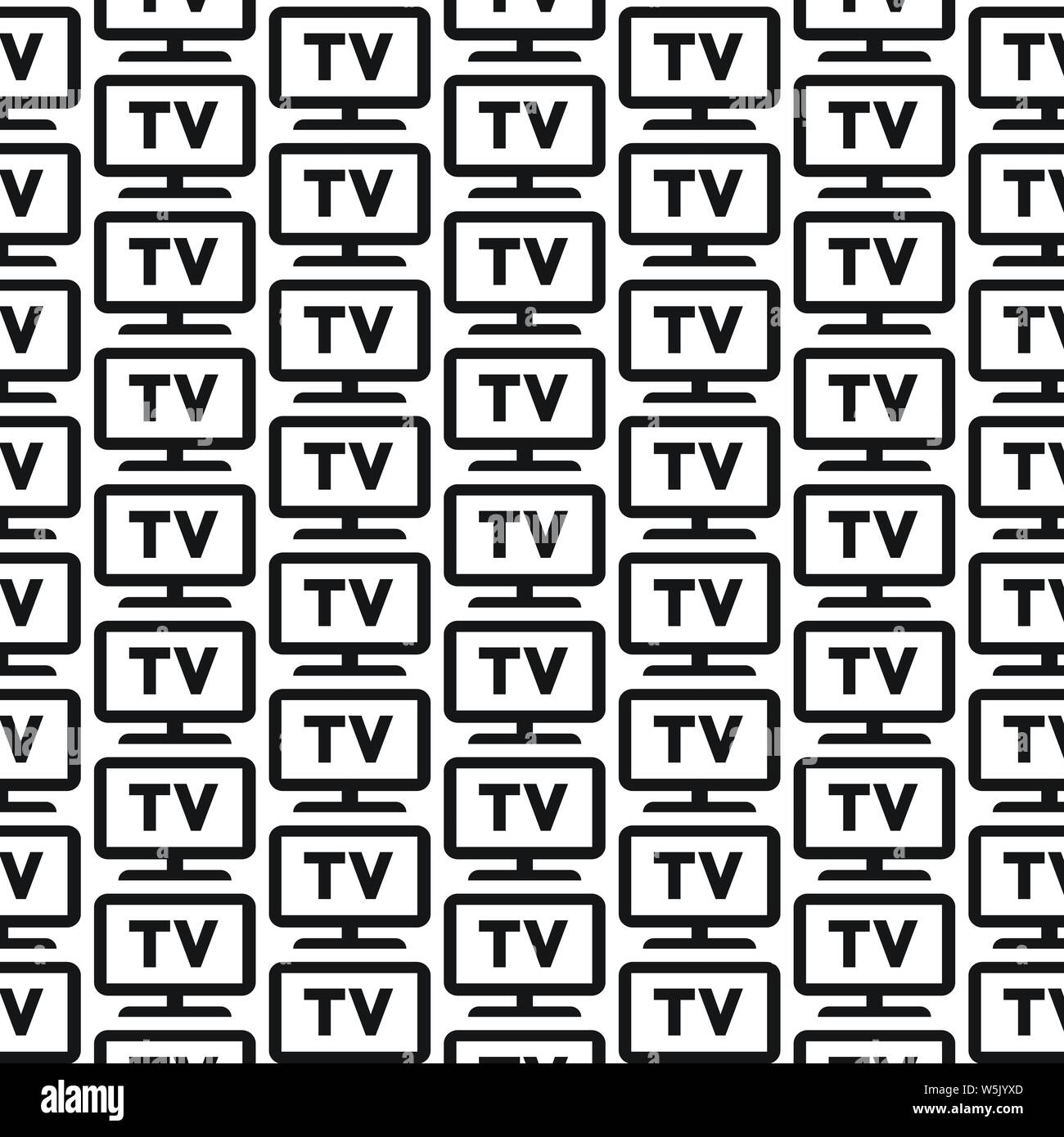 Pattern background tv icon Stock Vector Image & Art - Alamy