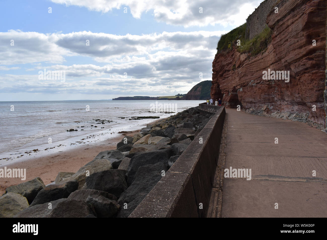 Sandstone Cliffs on the Jurassic Coast, Sidmouth, Devon Stock Photo - Alamy