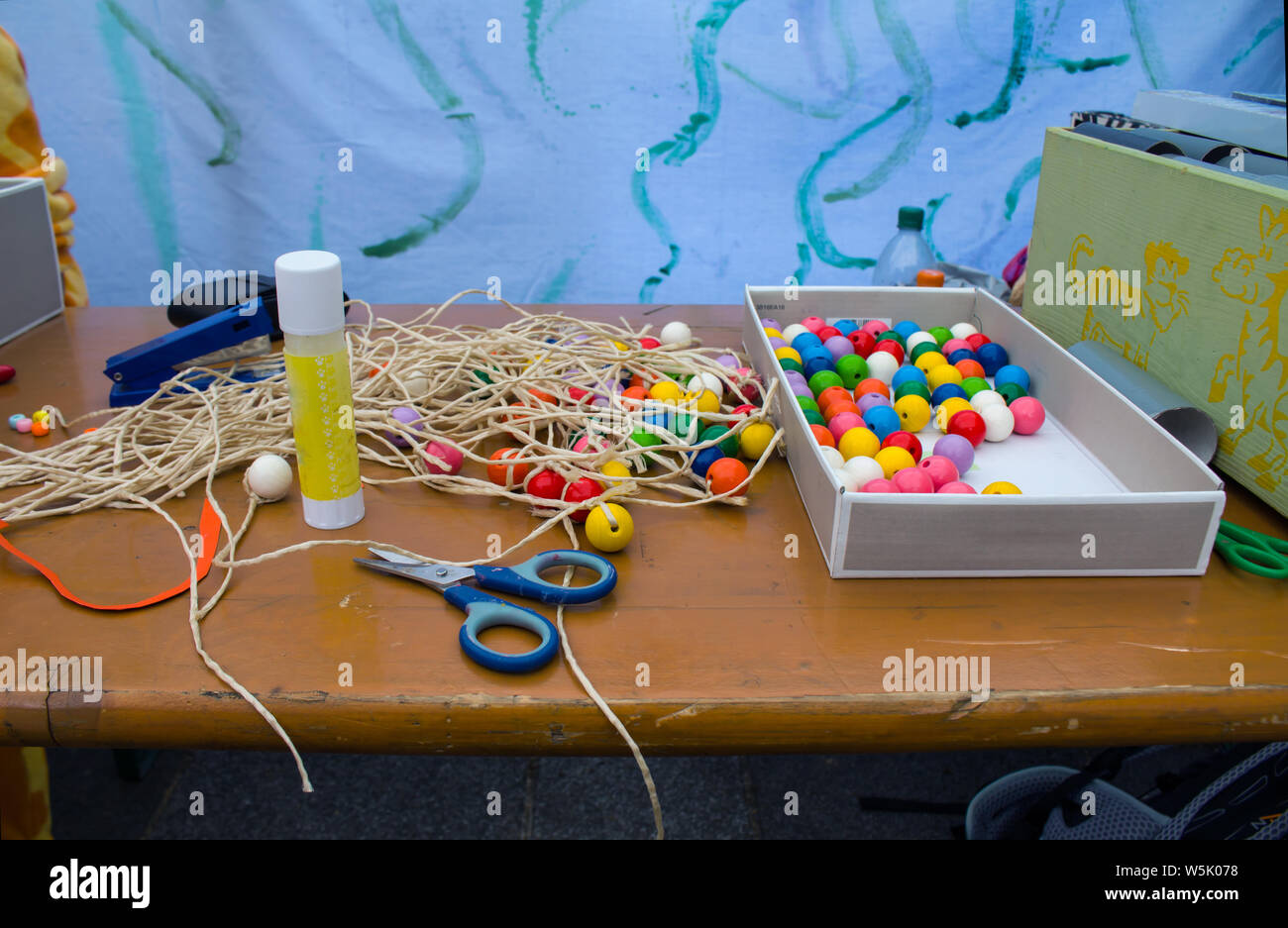 Working tools on table Stock Photo - Alamy