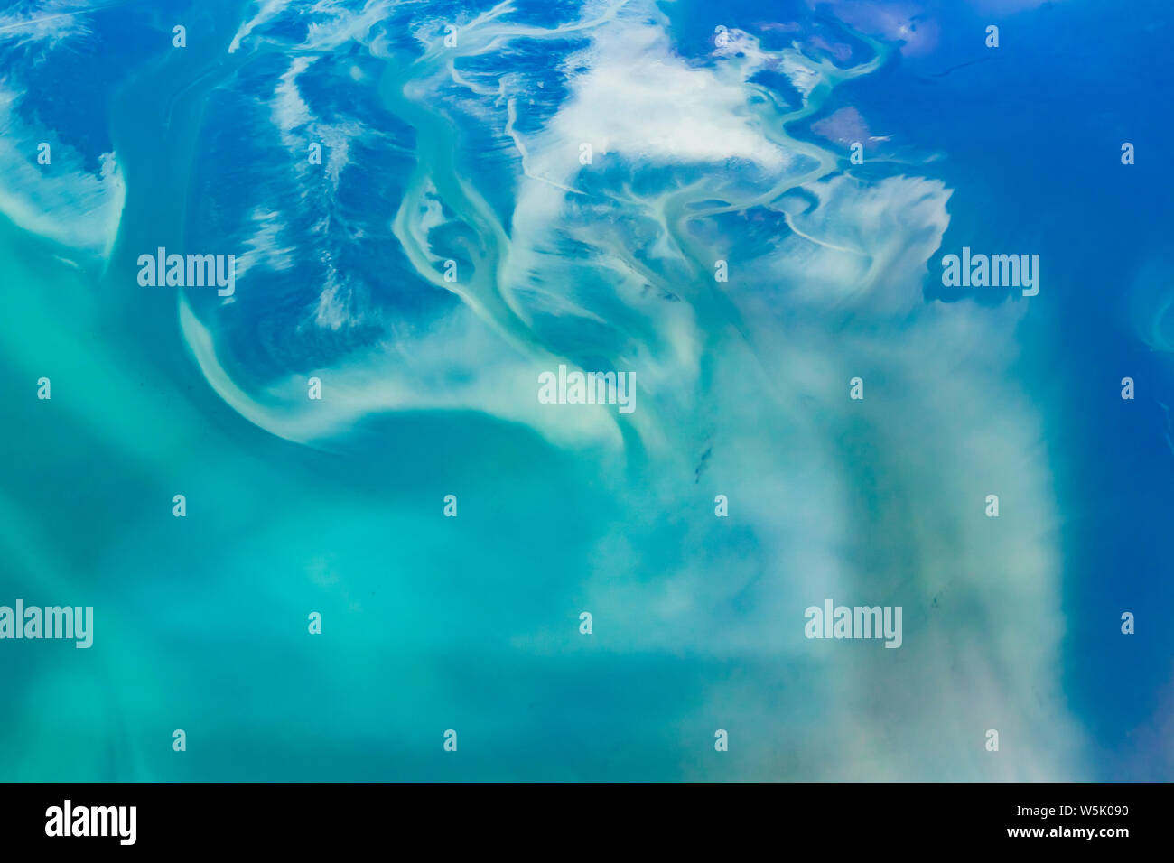 Cuba view from an airplane Stock Photo - Alamy