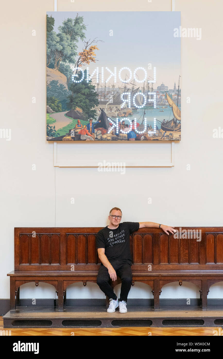 Artist Nathan Coley Stock Photo - Alamy