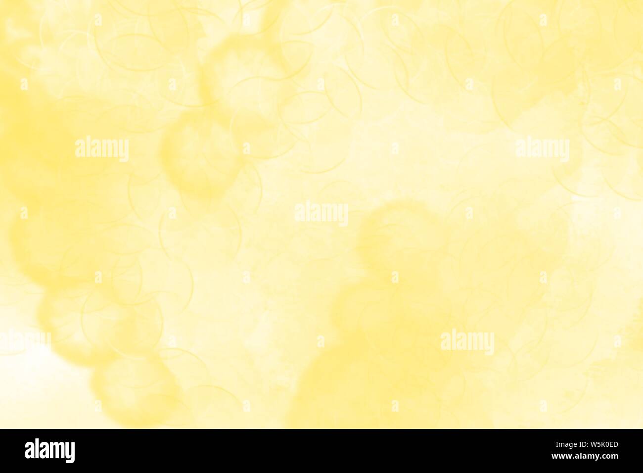 lemonade yellow hand drawn watercolor blurred liquid bubble background ...