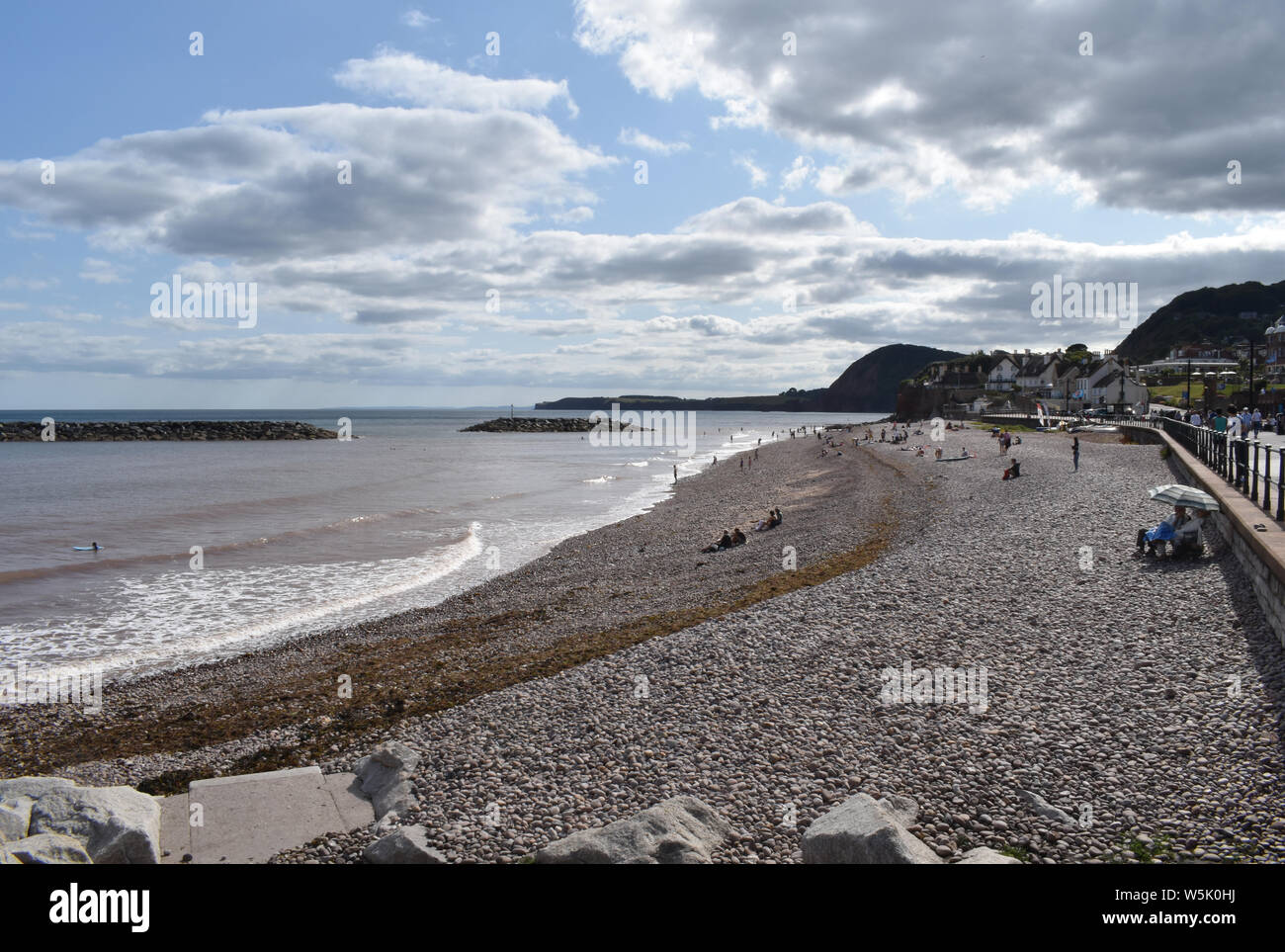 pebble beach at Sidmouth, Devon, UK Stock Photo - Alamy