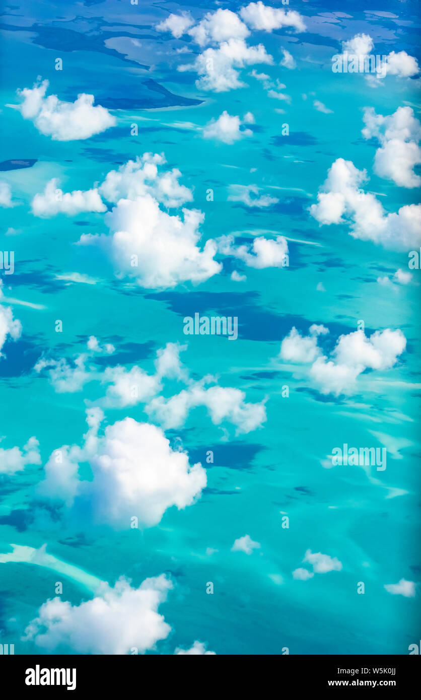 Cuba view from an airplane Stock Photo - Alamy
