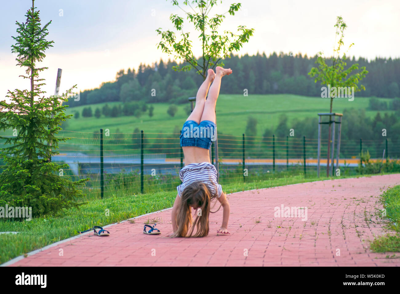 Backflip girl hi-res stock photography and images - Alamy
