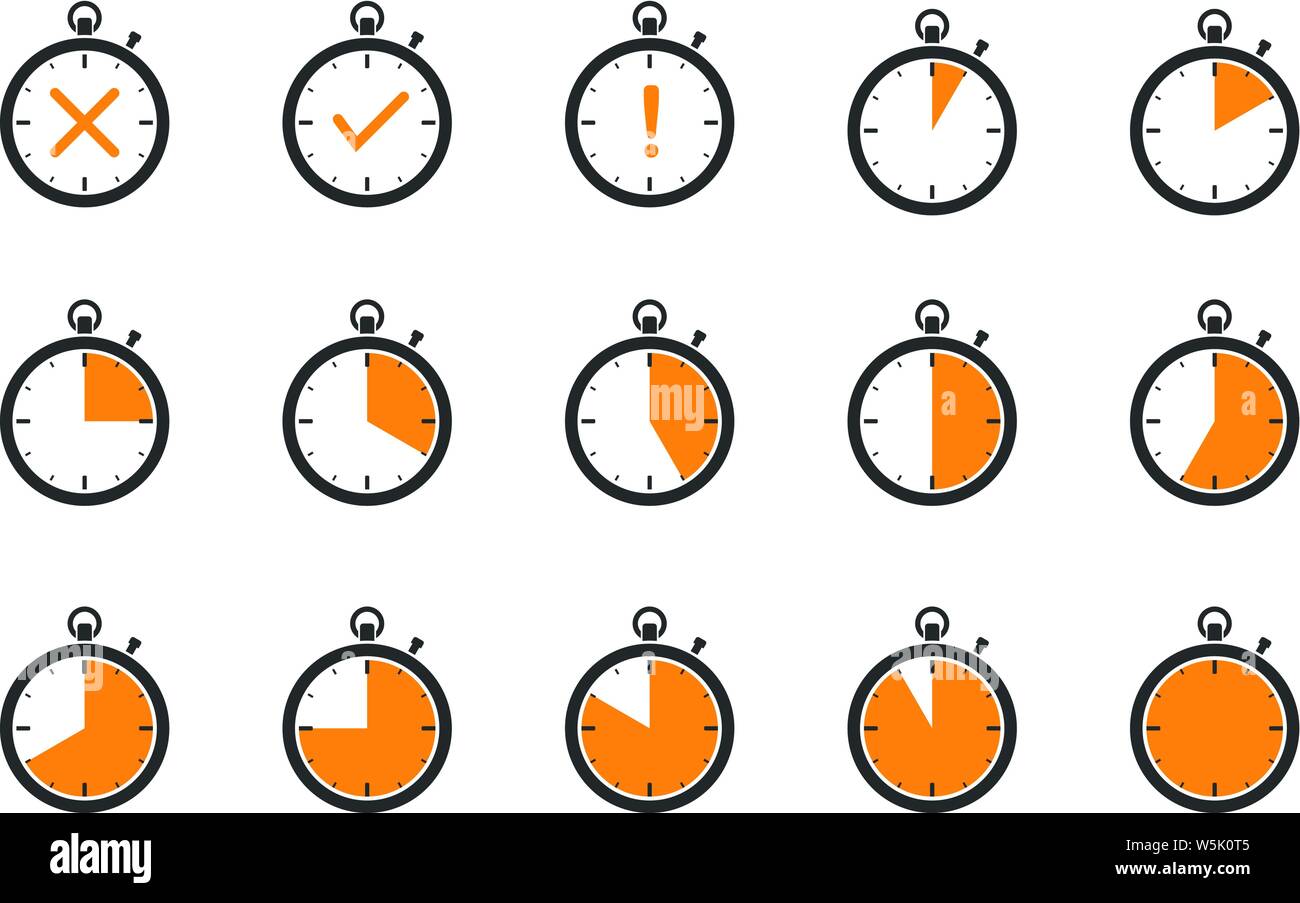 Timer stopwatch vector vectors hi-res stock photography and images - Alamy