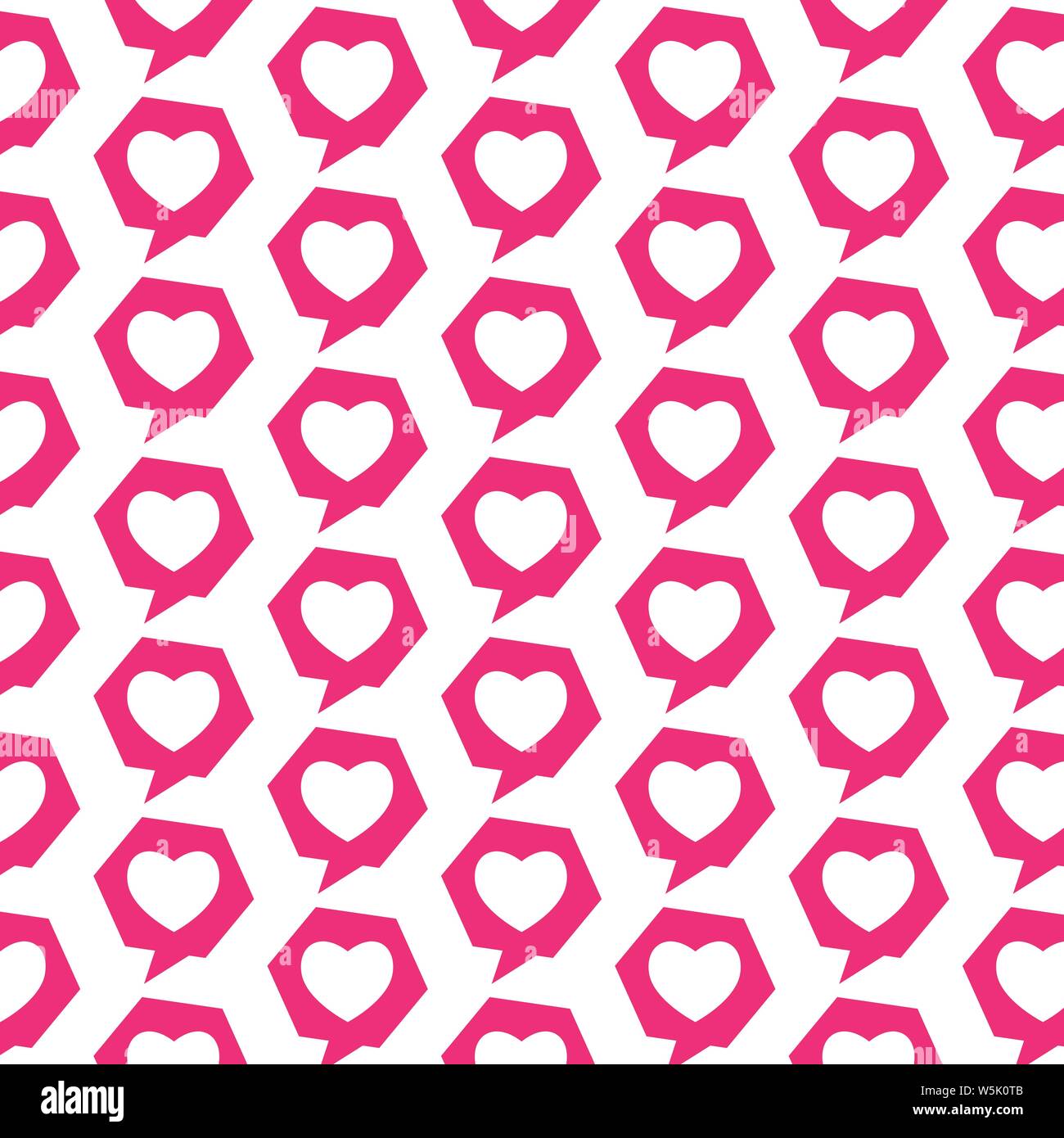 Pattern background Heart icon Stock Vector Image & Art - Alamy