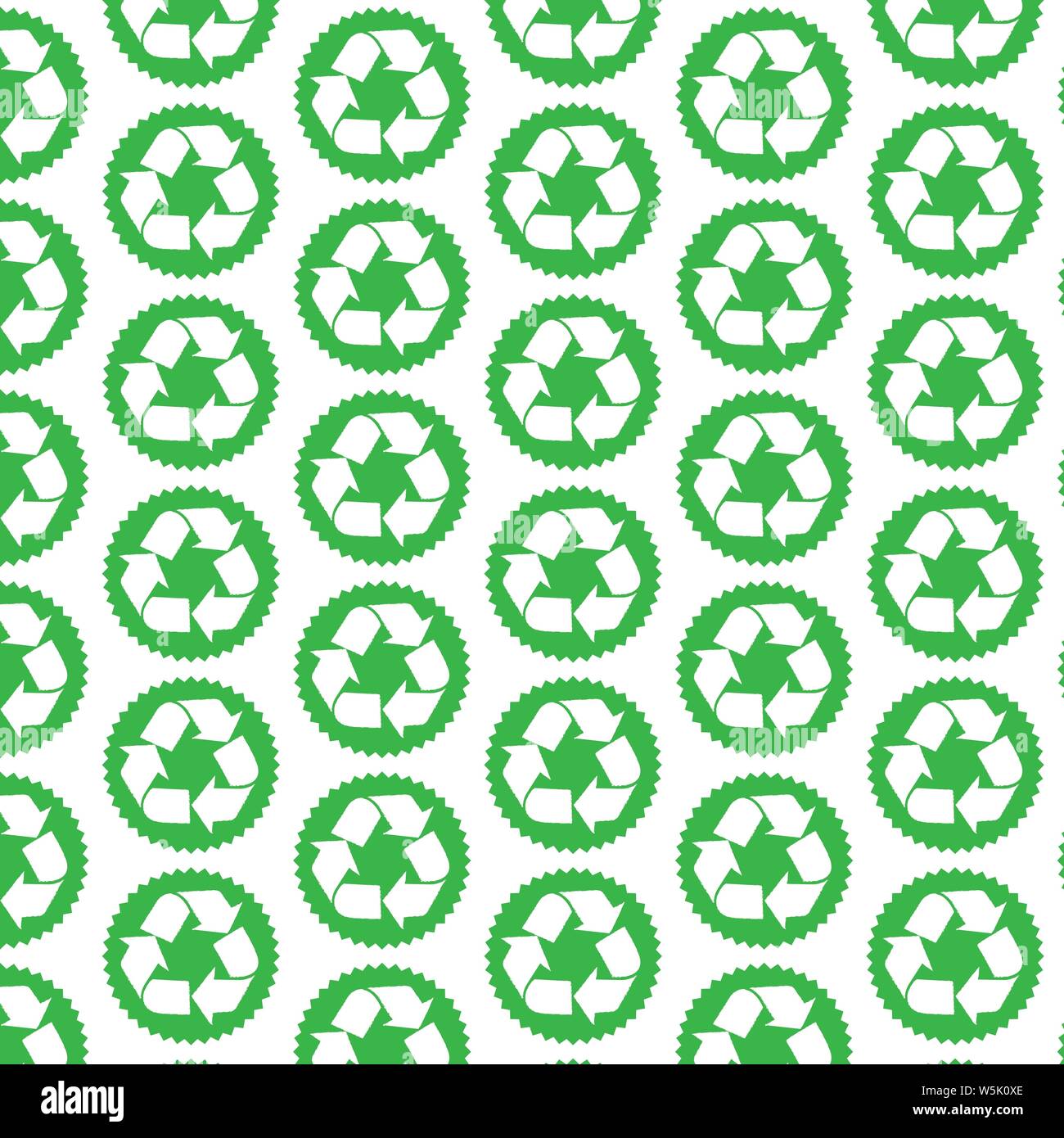 Pattern background Recycle sign icon Stock Vector Image & Art - Alamy