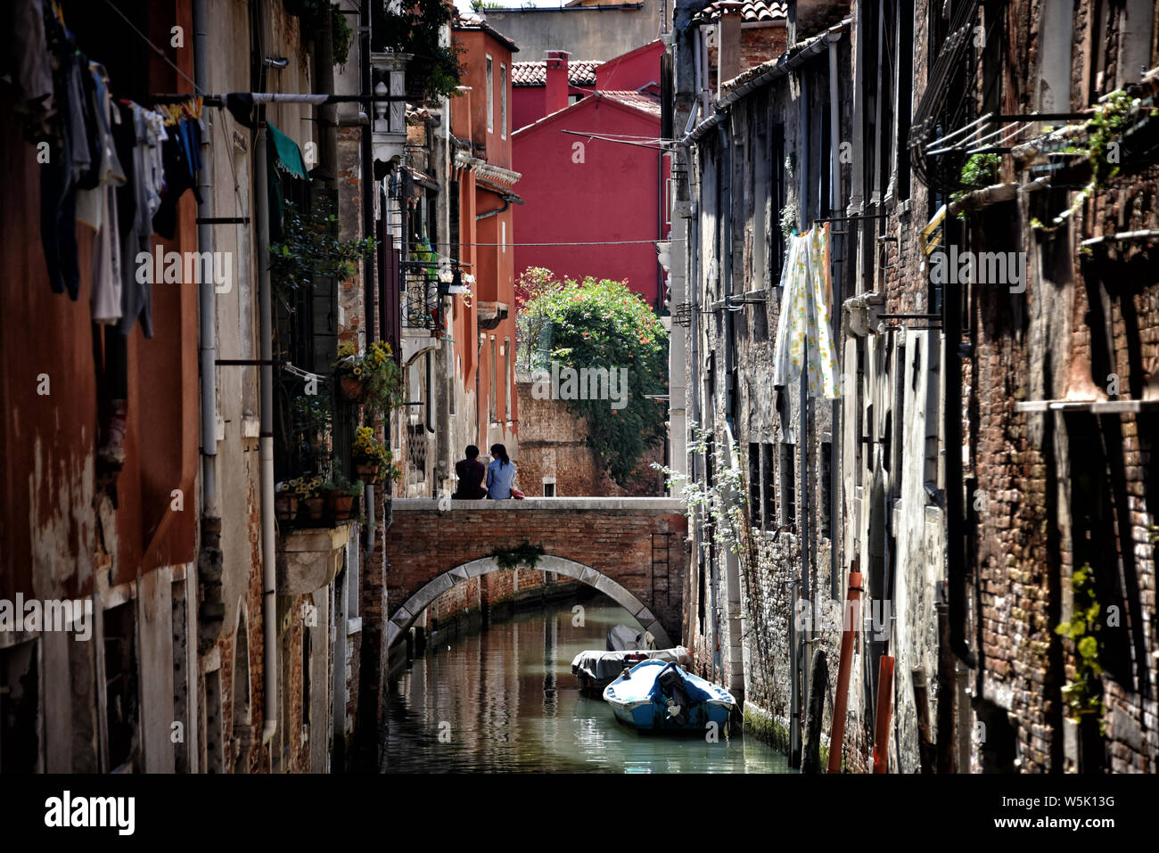 Lovers in the Canals of Venice Stock Photo - Alamy