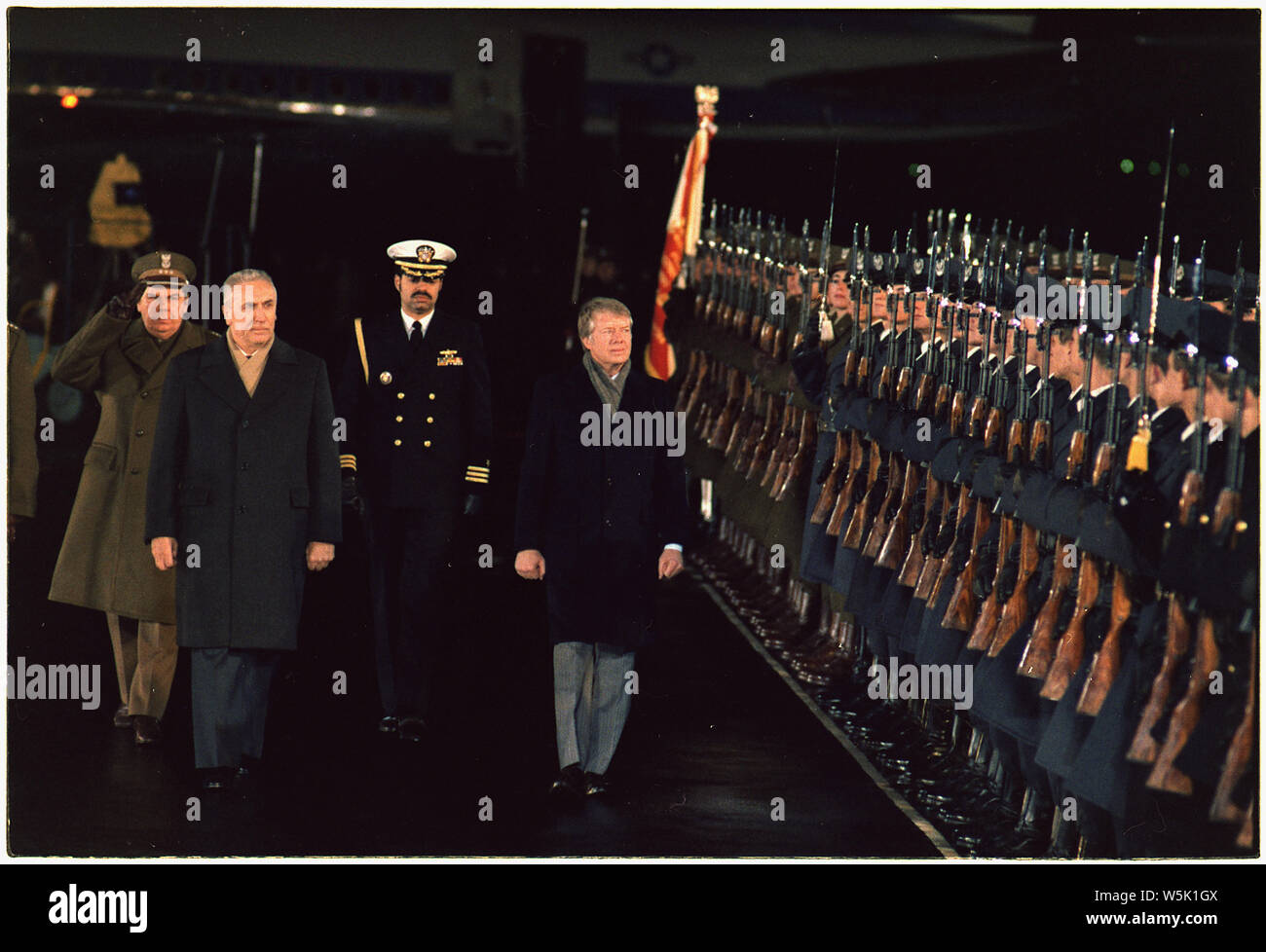 Jimmy carter arrival ceremony hi-res stock photography and images - Alamy