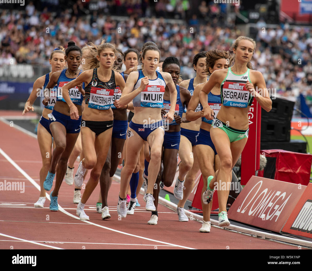 LONDON, ENGLAND - JULY 20: Konstanze Klosterhalfen of Germany, Laura ...