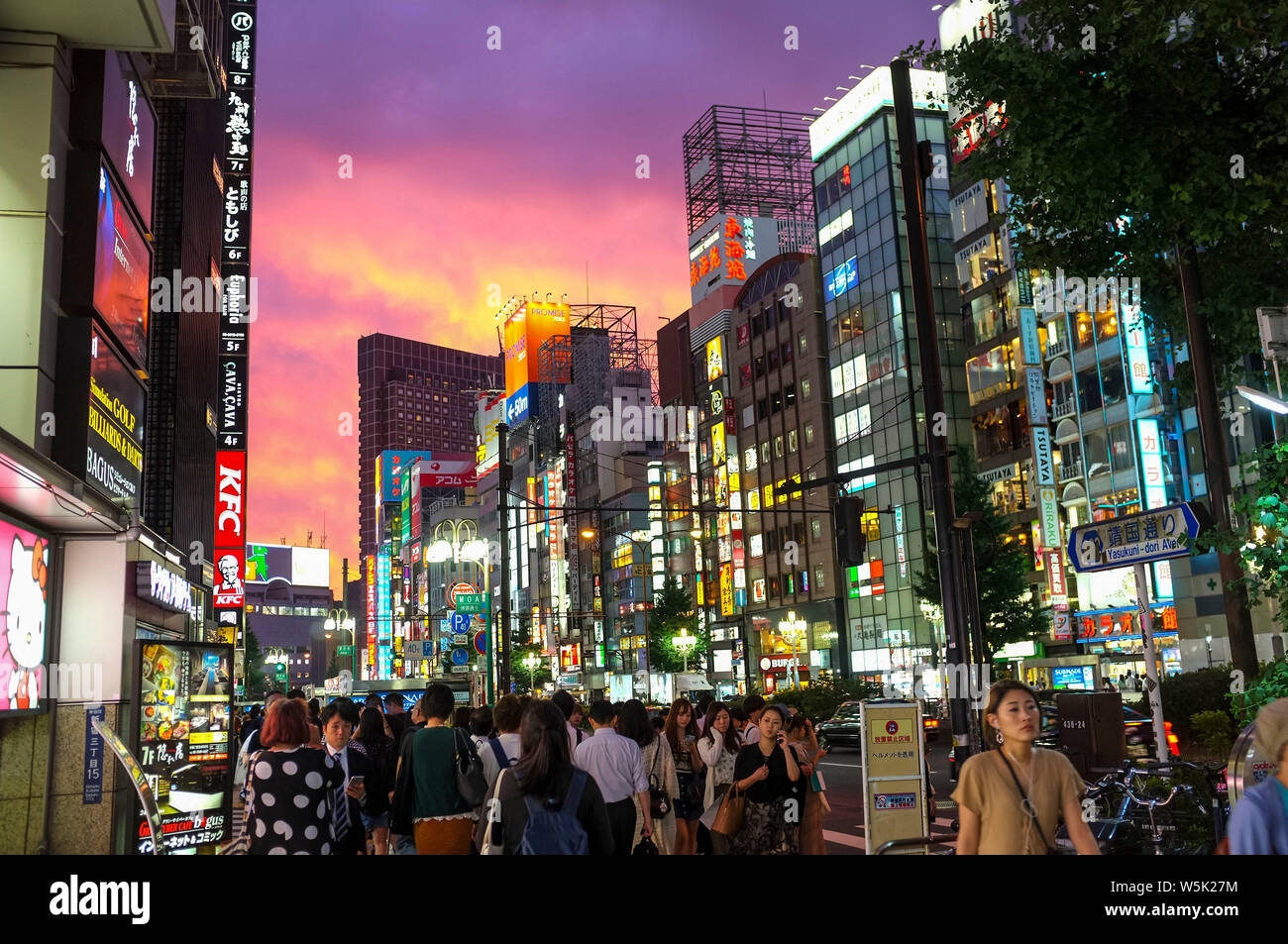 Sunset In Tokyo Japan