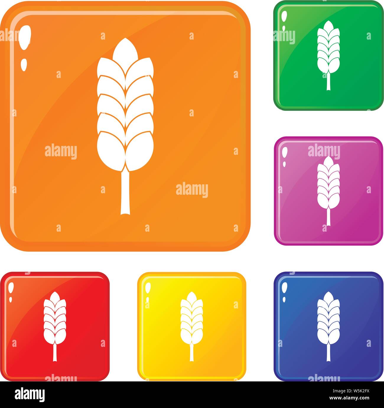Big spica icons set vector color Stock Vector Image & Art - Alamy