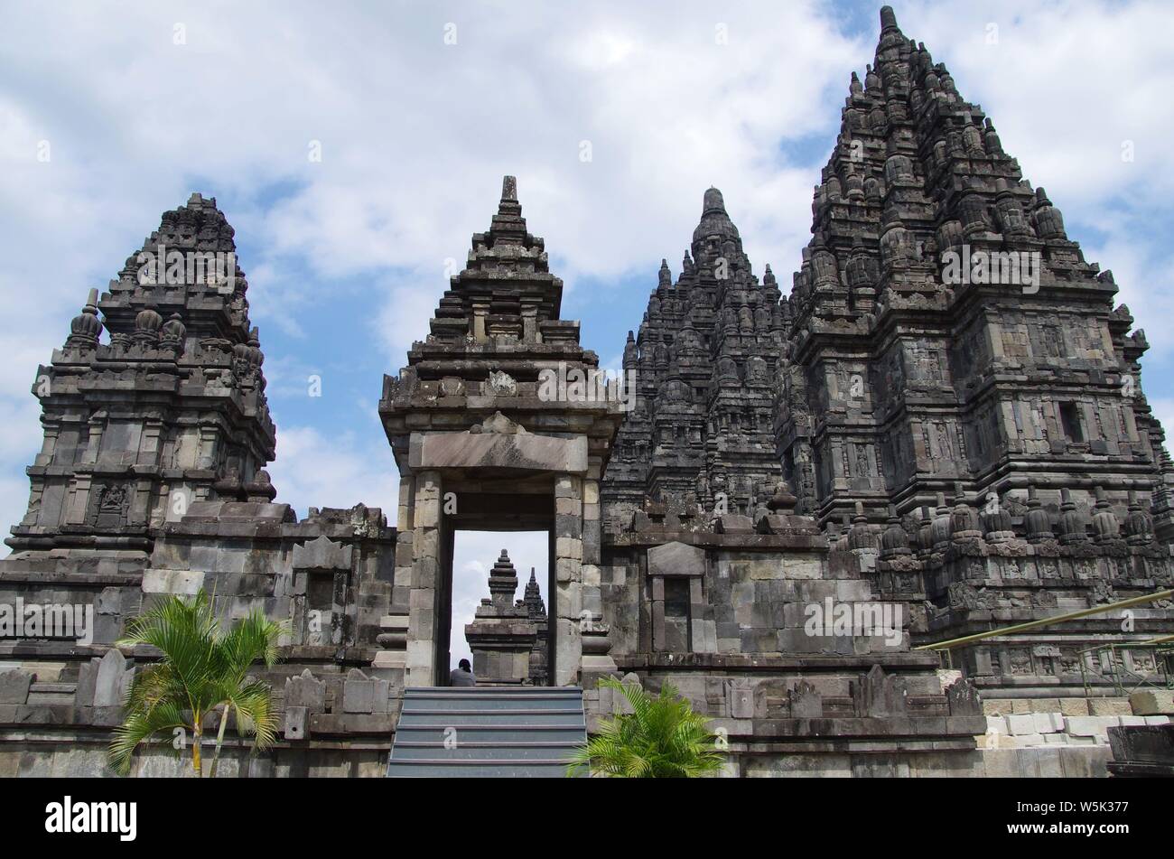 The Prambanan temple near Yogyakarta on the Java island in Indonesia ...