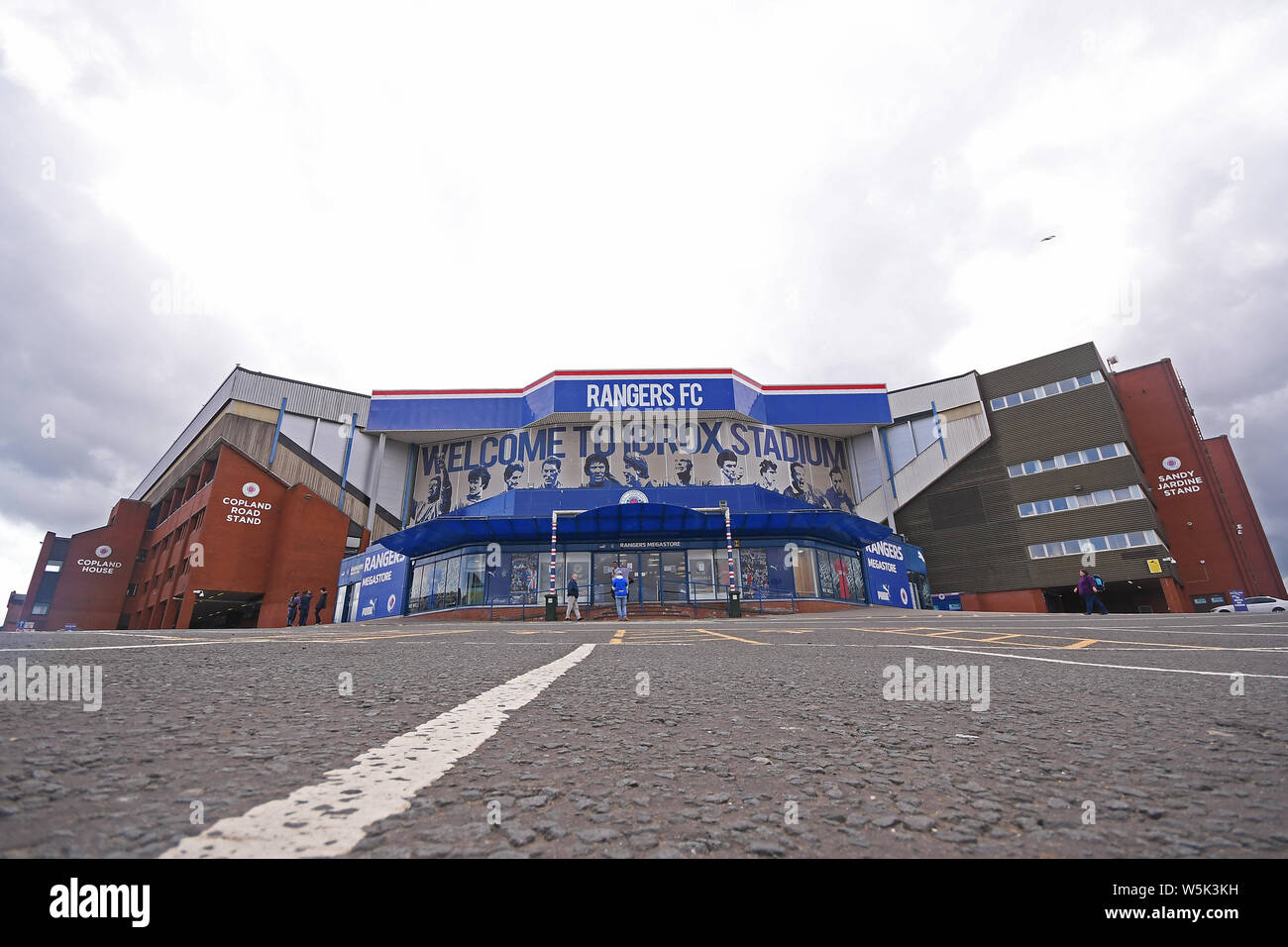 Outside view of ibrox stadium hi-res stock photography and images - Alamy