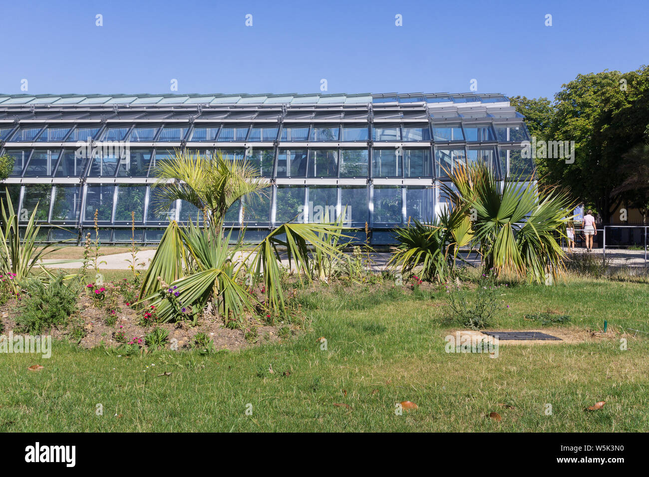 Paris green architecture - Tennis Stadium Simon Mathieu situated in the ...