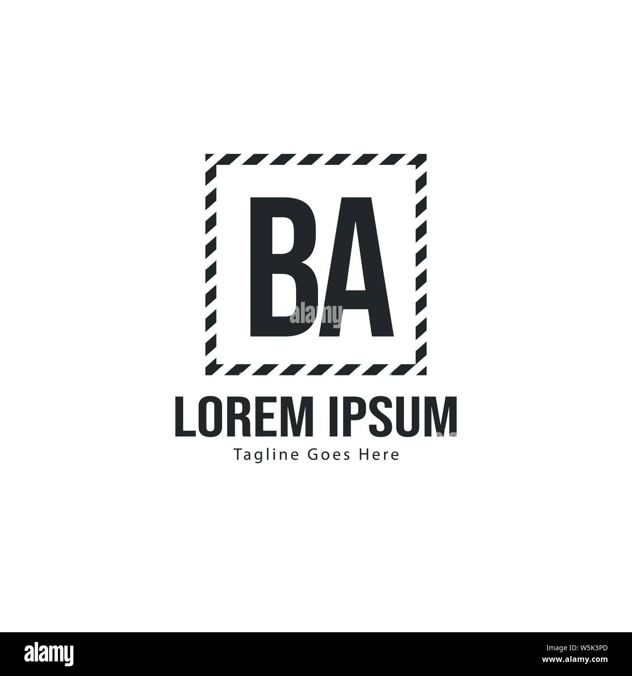 BA Letter Logo Design. Creative Modern BA Letters Icon Illustration ...