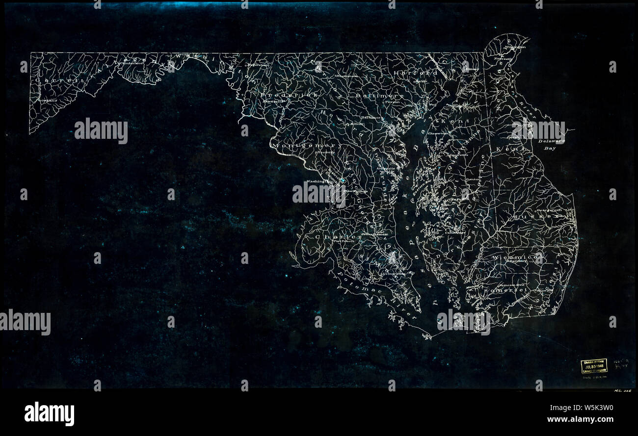007 Base map of Maryland Inverted Rebuild and Repair Stock Photo - Alamy