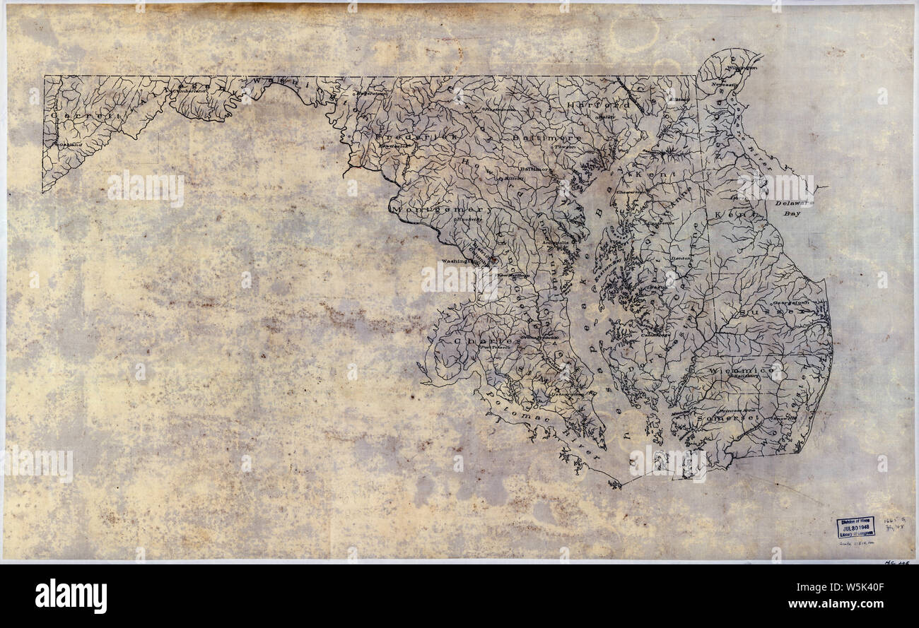 007 Base map of Maryland Rebuild and Repair Stock Photo - Alamy