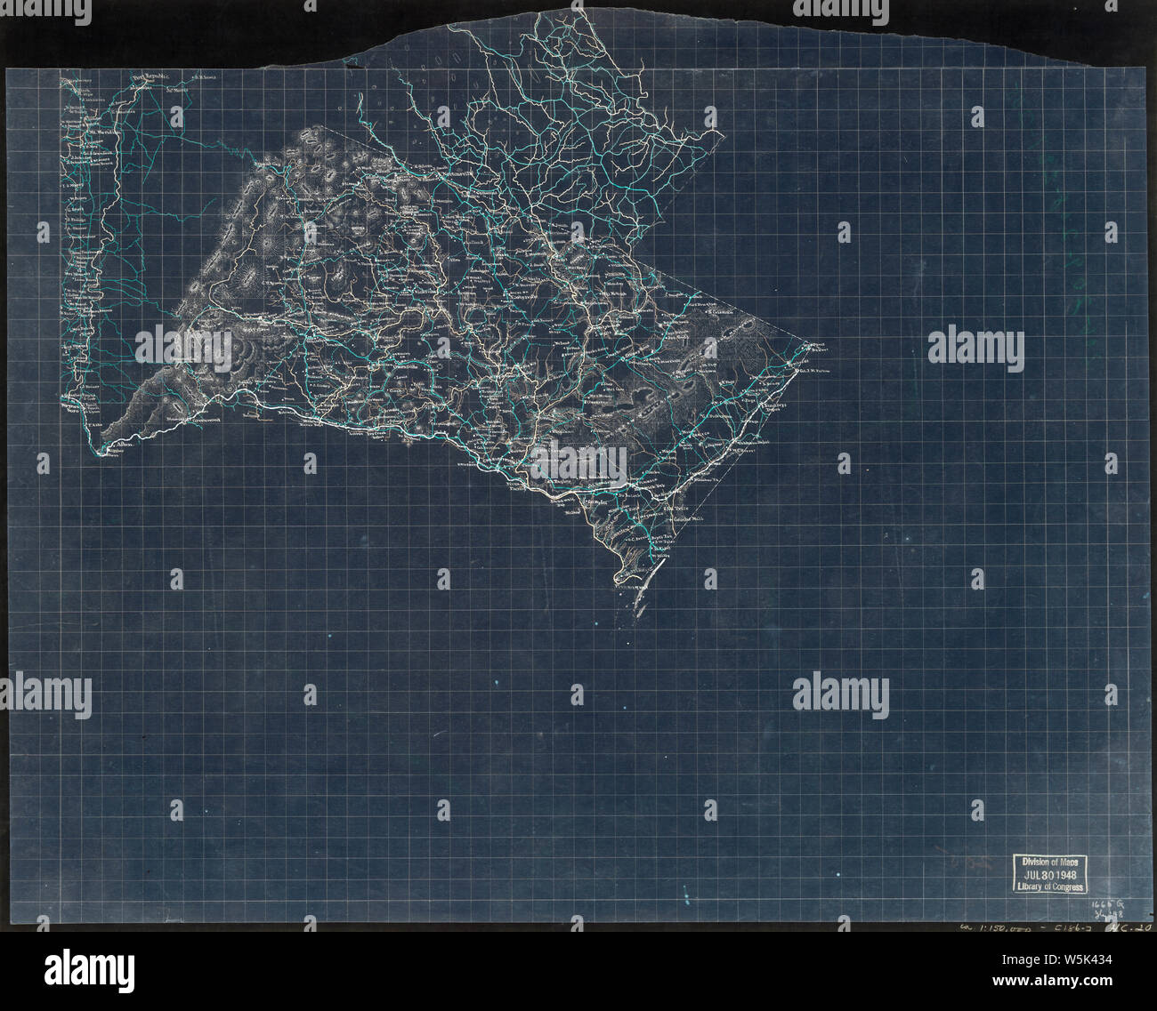 A map of the virginia central railroad hi-res stock photography and ...