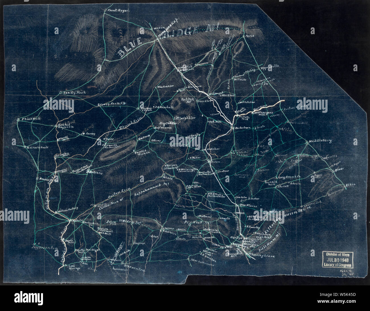 014 Map of Fauquier County Va Inverted Rebuild and Repair Stock Photo ...