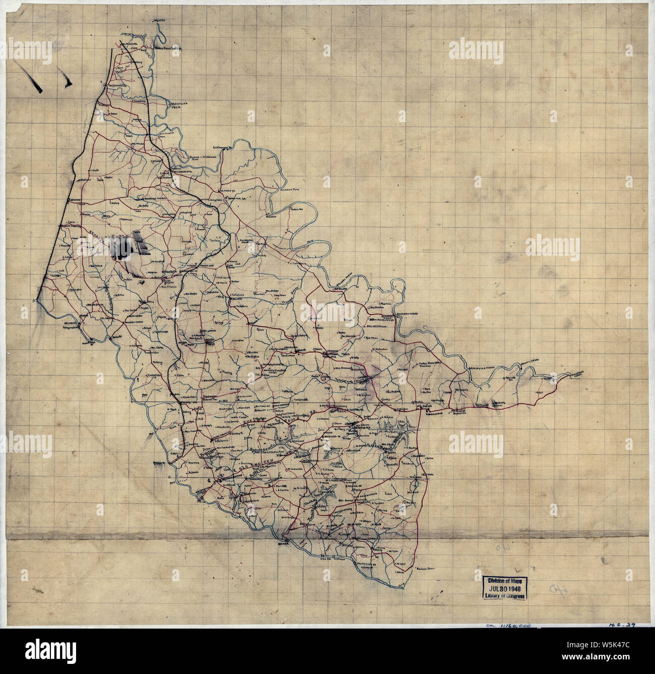Hanover county map hi-res stock photography and images - Alamy
