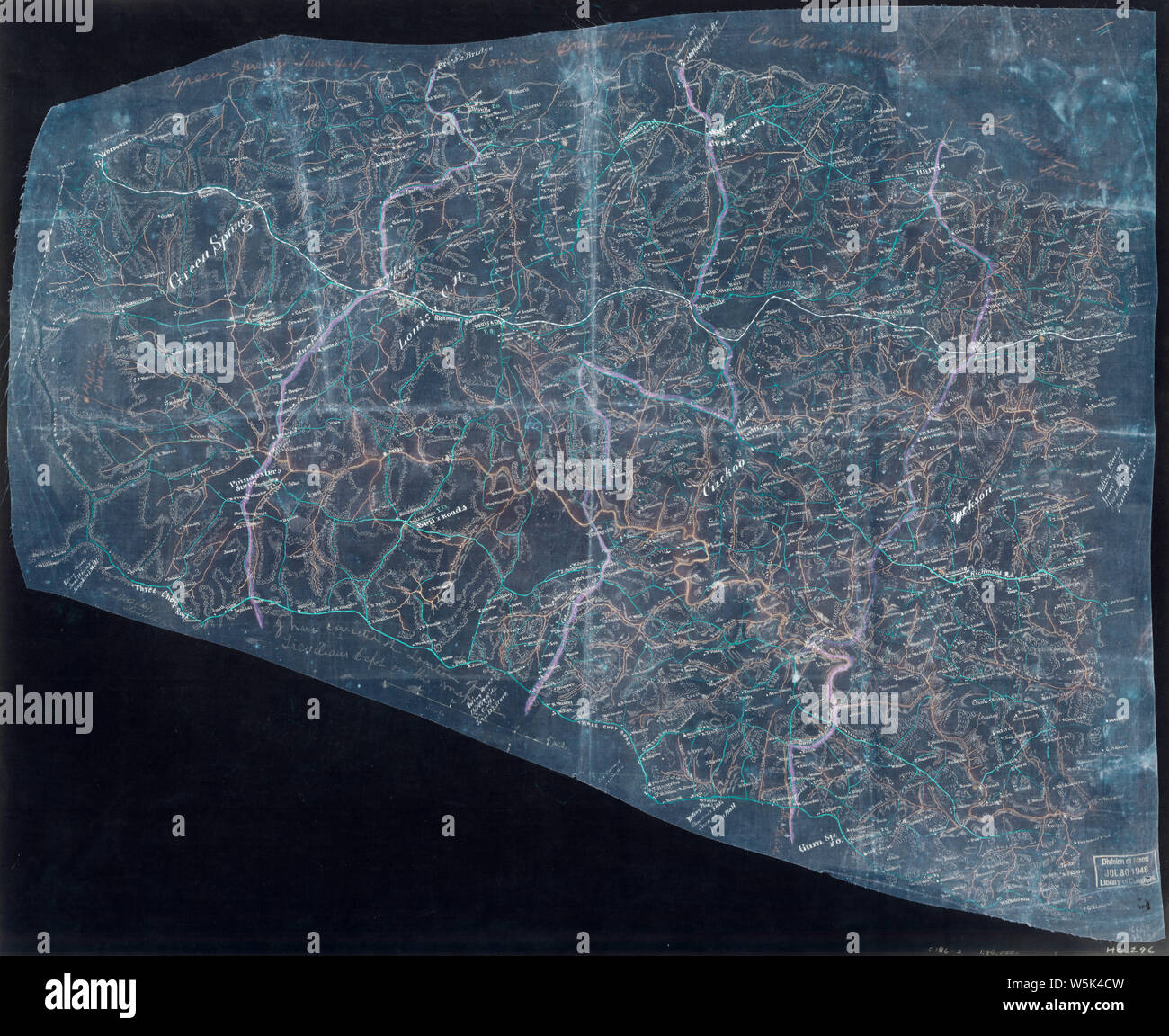 Louisa county map hi-res stock photography and images - Alamy