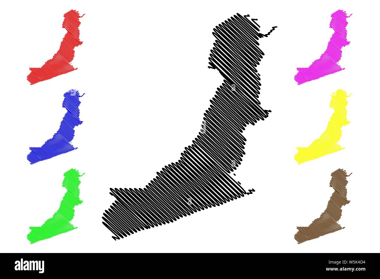 Eastern Province (Provinces of Zambia, Republic of Zambia) map vector ...