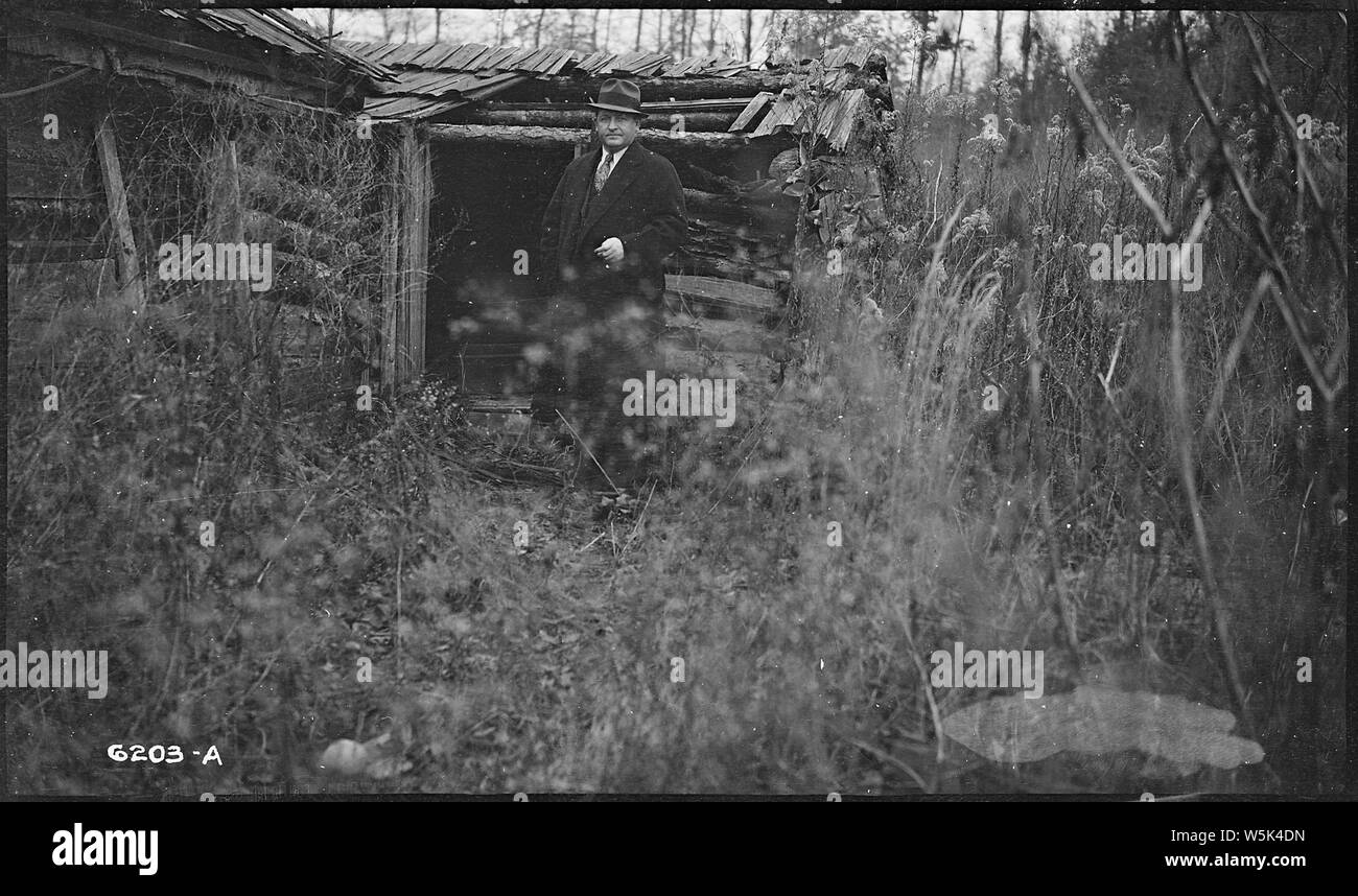 Bell, D.N.; at his saw mill shack Stock Photo - Alamy