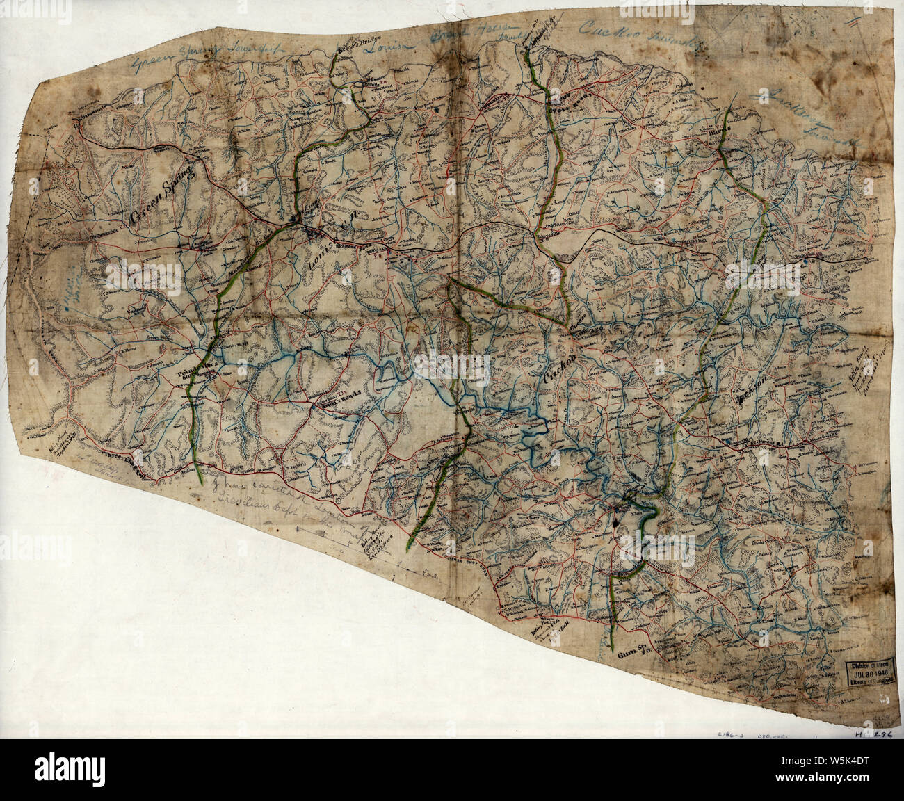 Louisa county map hi-res stock photography and images - Alamy