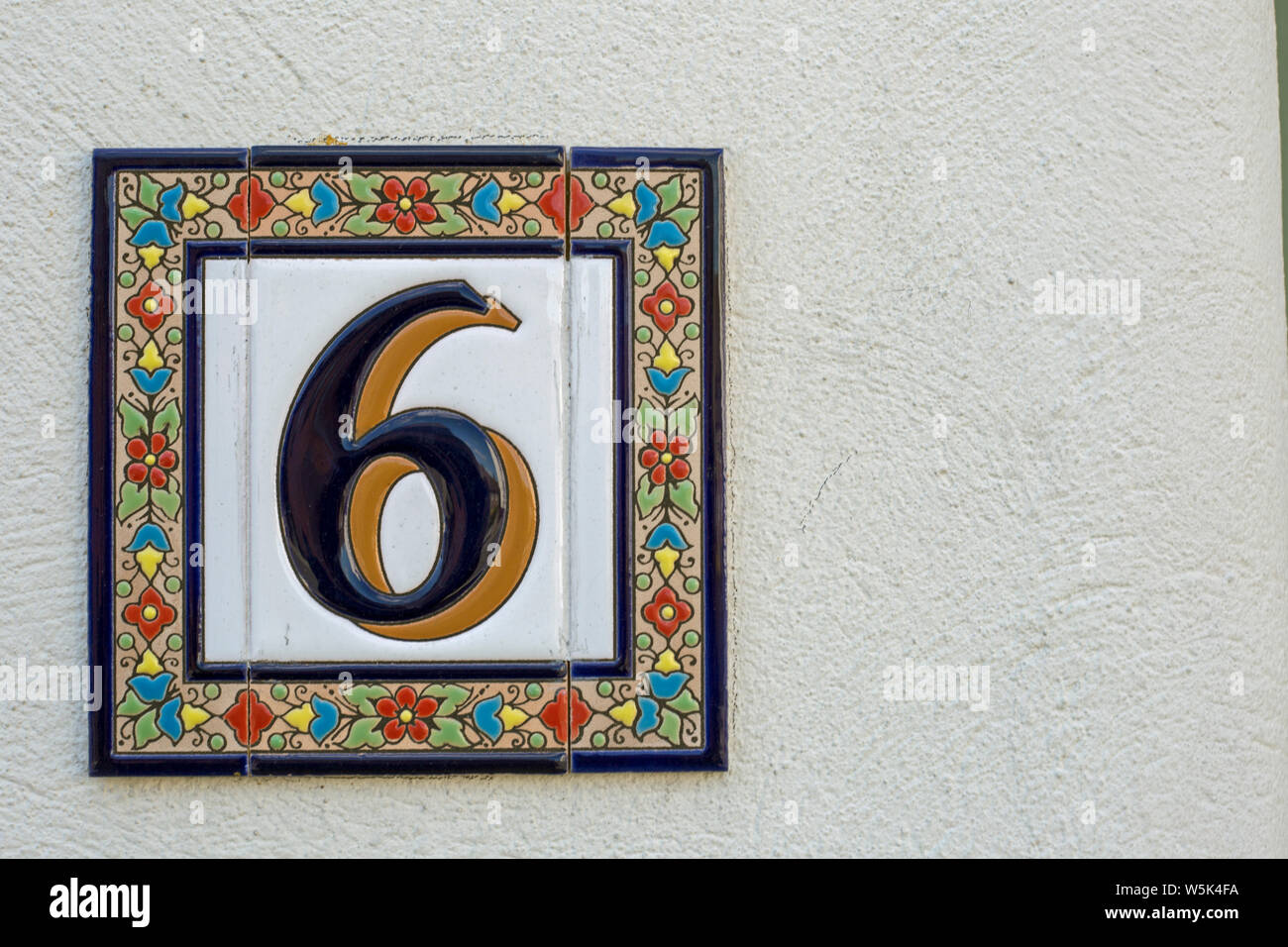 Number six tile hi-res stock photography and images - Alamy