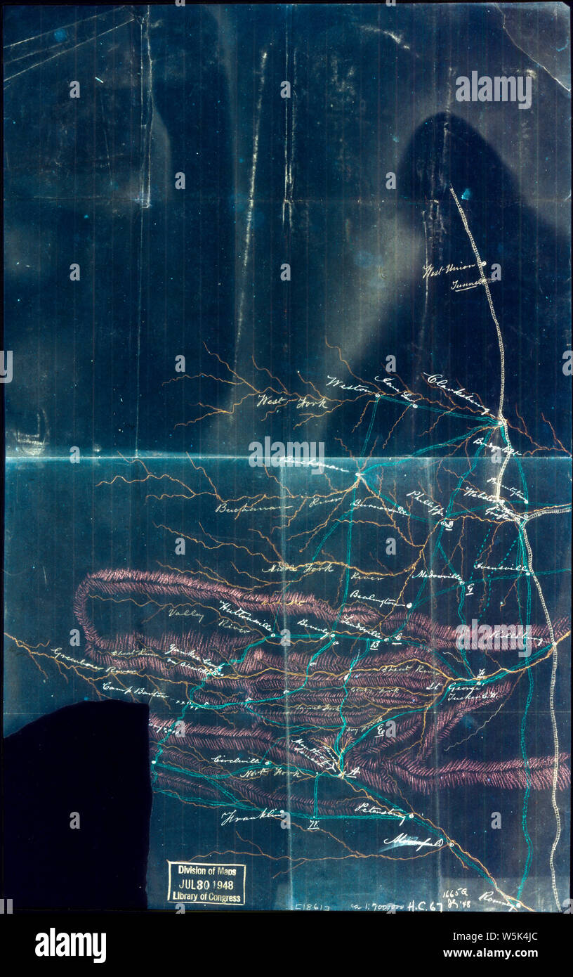 Map of romney west virginia hi-res stock photography and images - Alamy