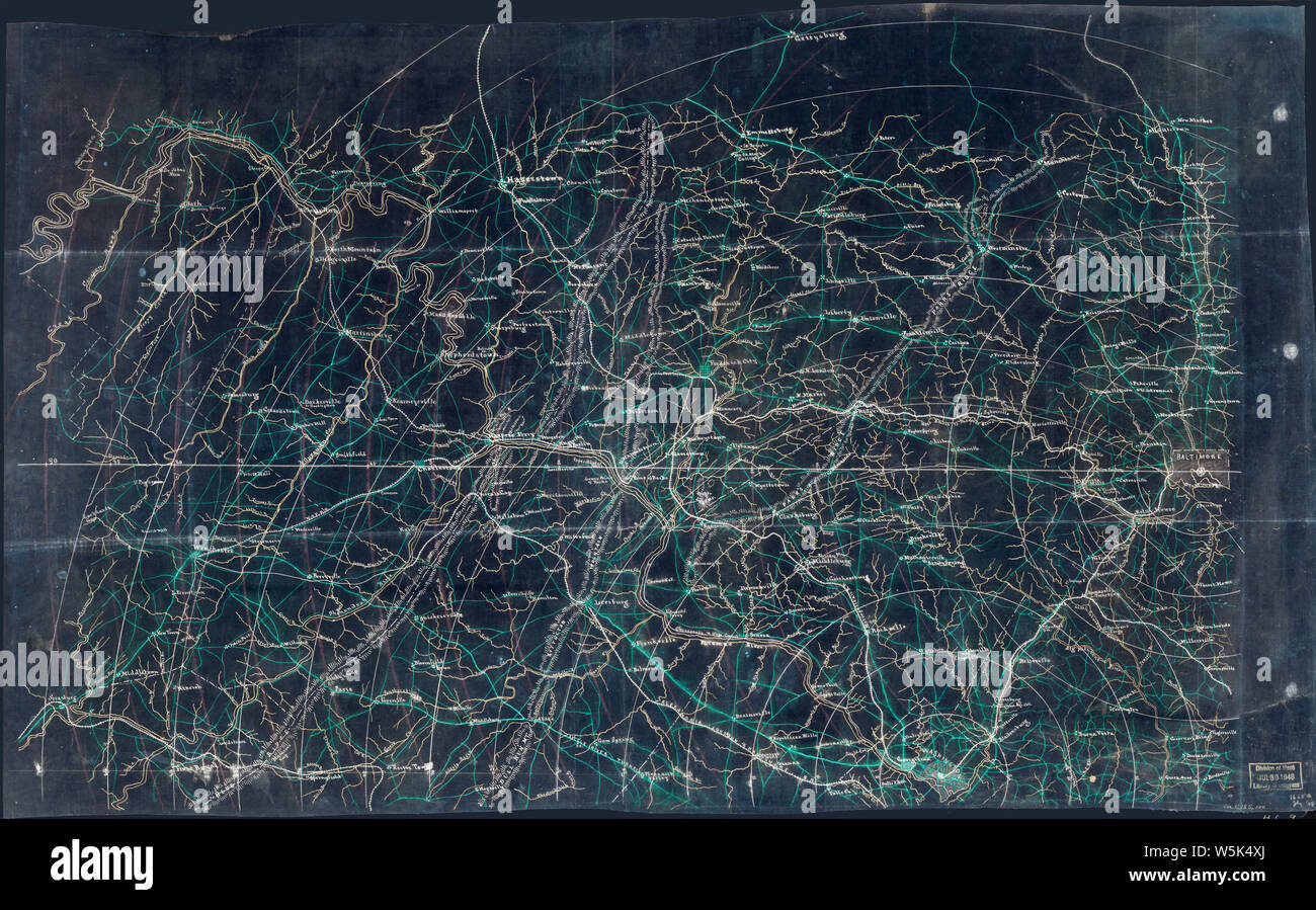 Map of strasburg virginia hi-res stock photography and images - Alamy