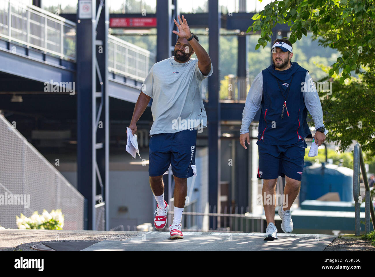Gillette Stadium. 28th July, 2019. MA, USA; New England Patriots ...