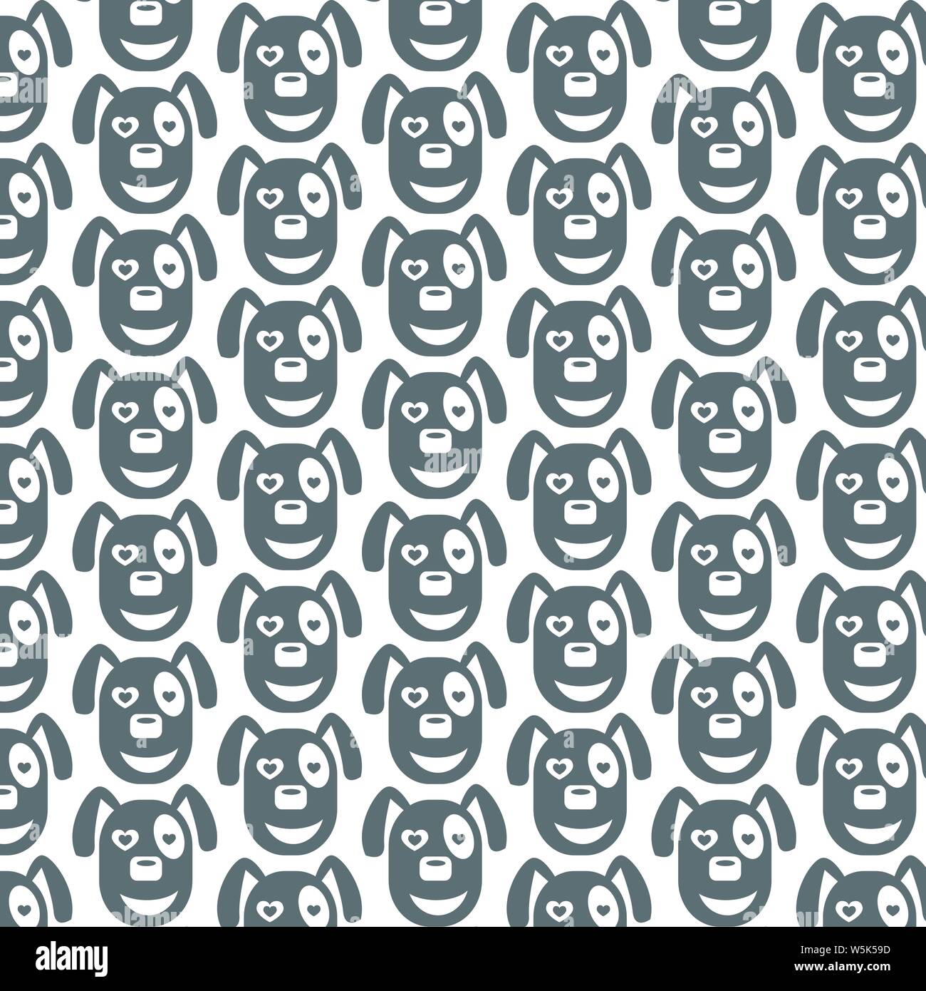 Pattern background Dog Face emotion Icon Stock Vector Image & Art - Alamy