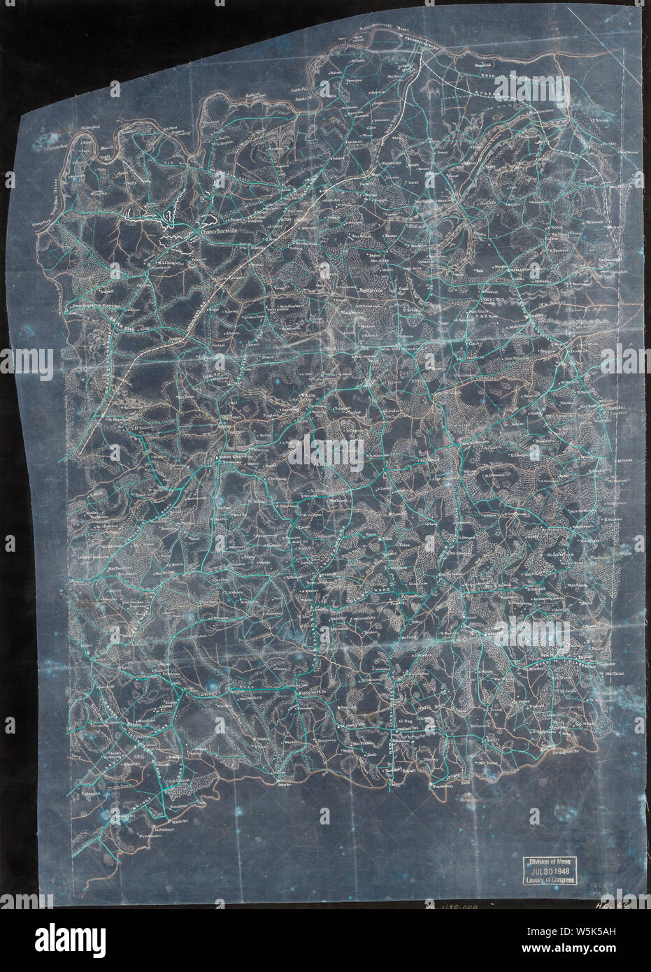 043 Map of Spotsylvania County Va 1 Inverted Rebuild and Repair Stock ...