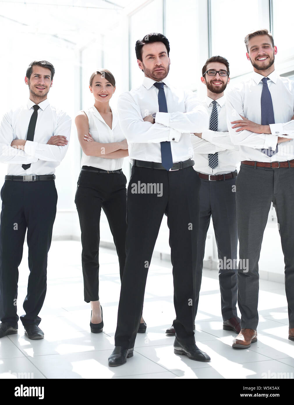 professional company employees standing together Stock Photo - Alamy