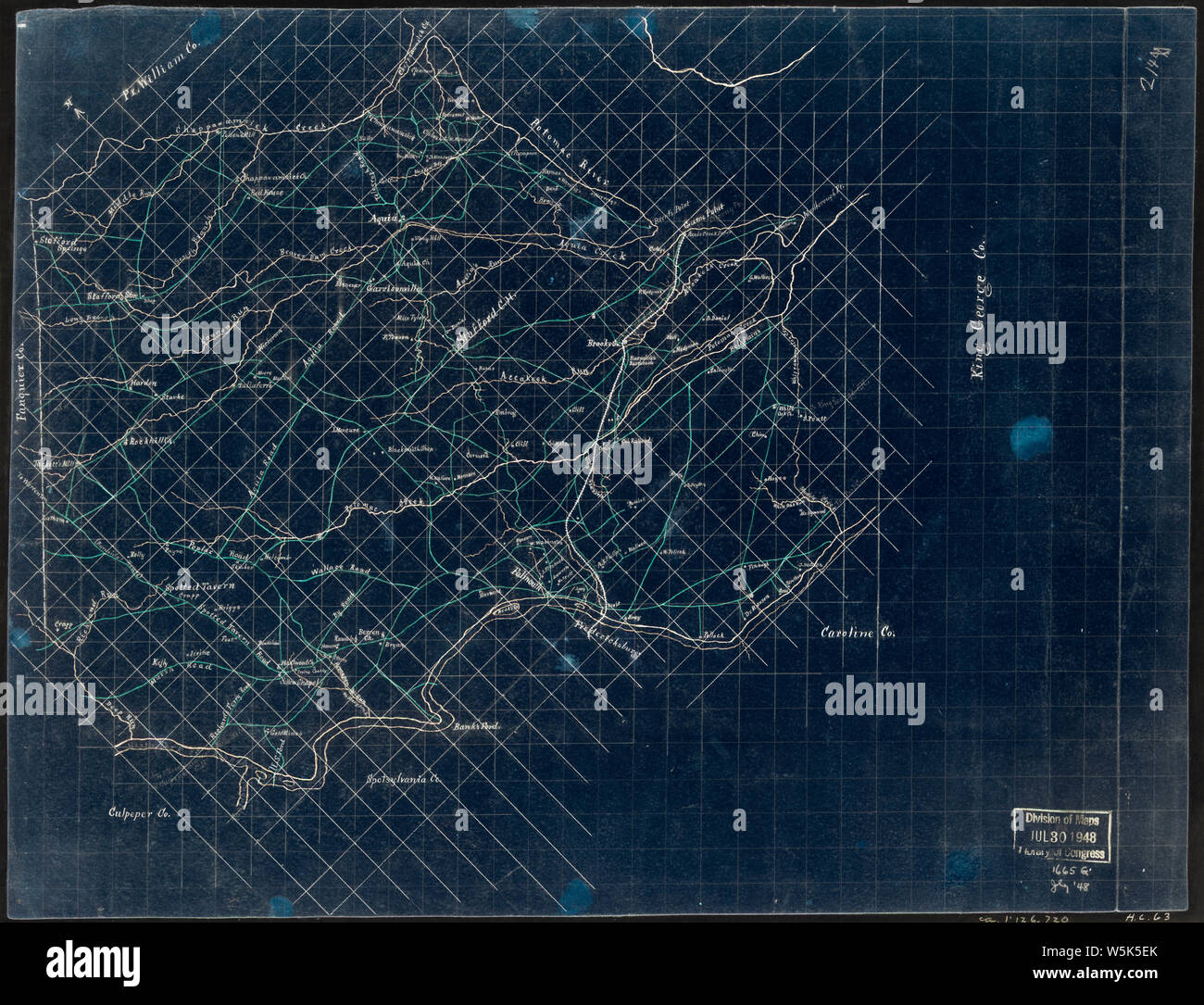 Stafford county map hi-res stock photography and images - Alamy